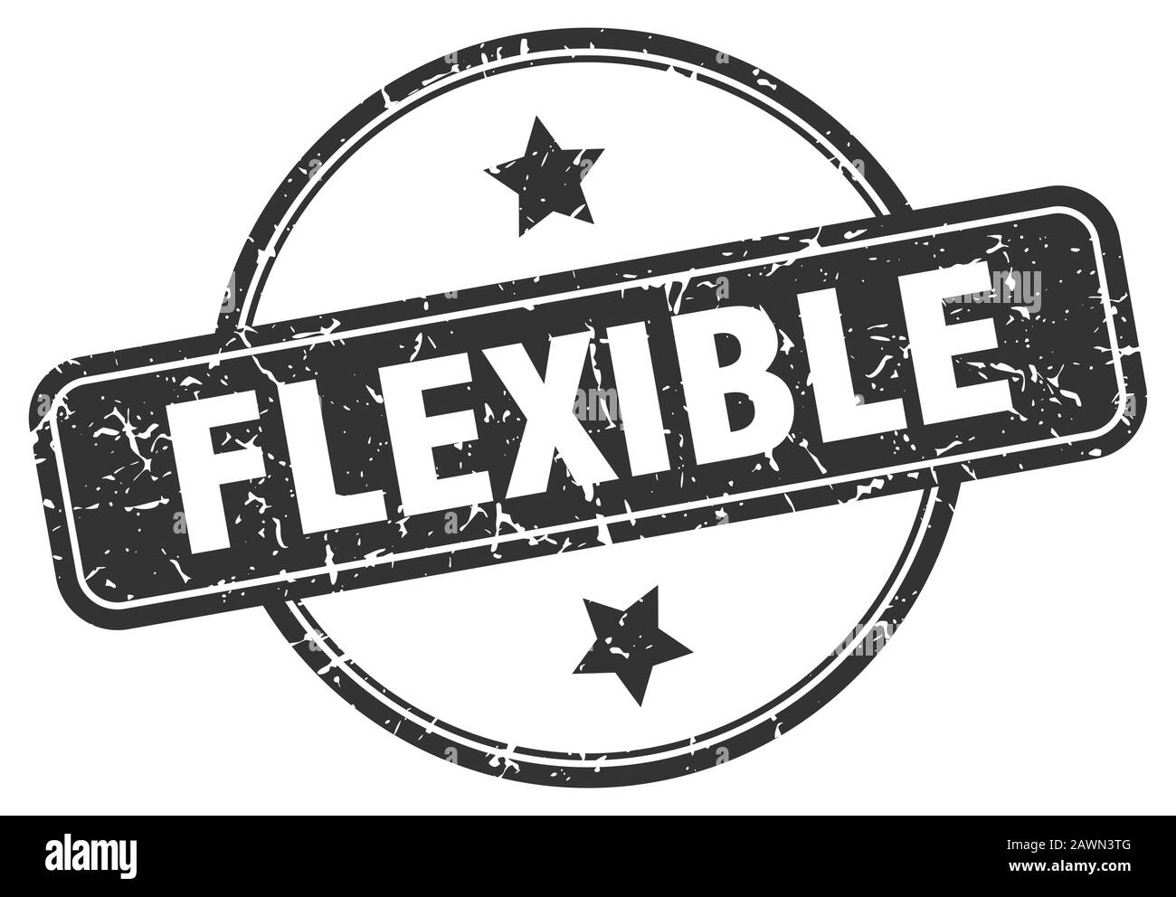 flexible stamp. flexible round vintage grunge sign. flexible Stock ...