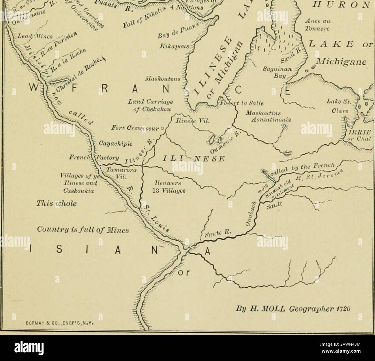 Map of cadillac hi-res stock photography and images - Alamy