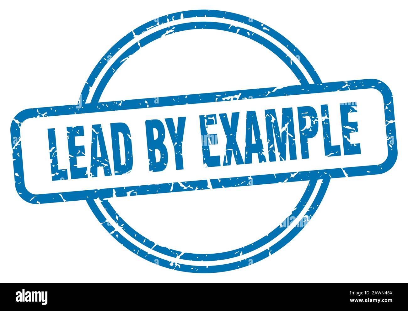 lead by example stamp. lead by example round vintage grunge sign. lead ...