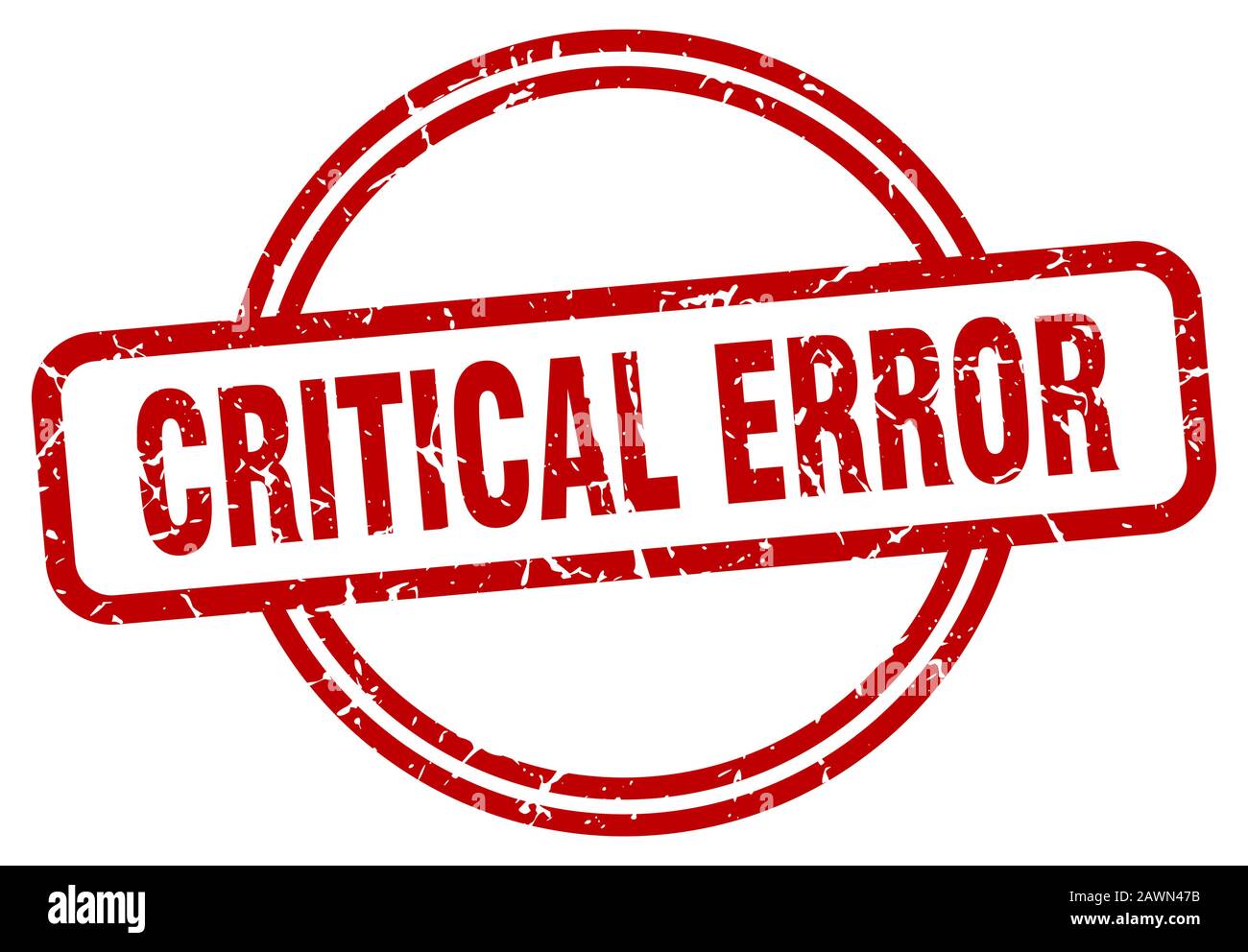 critical error stamp. critical error round vintage grunge sign ...