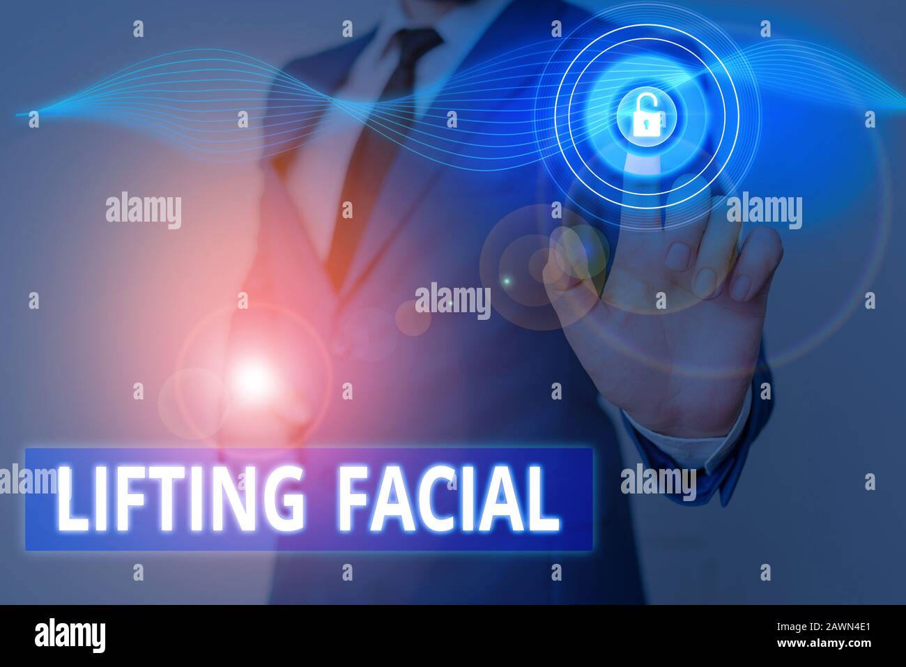 Conceptual hand writing showing Lifting Facial. Concept meaning plastic ...