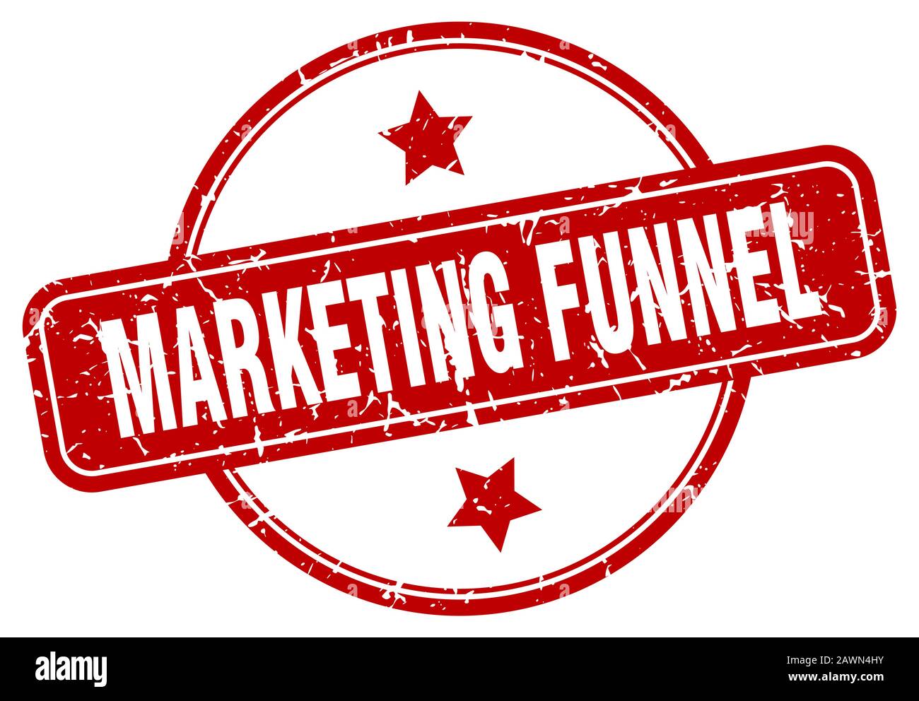 marketing funnel stamp. marketing funnel round vintage grunge sign ...