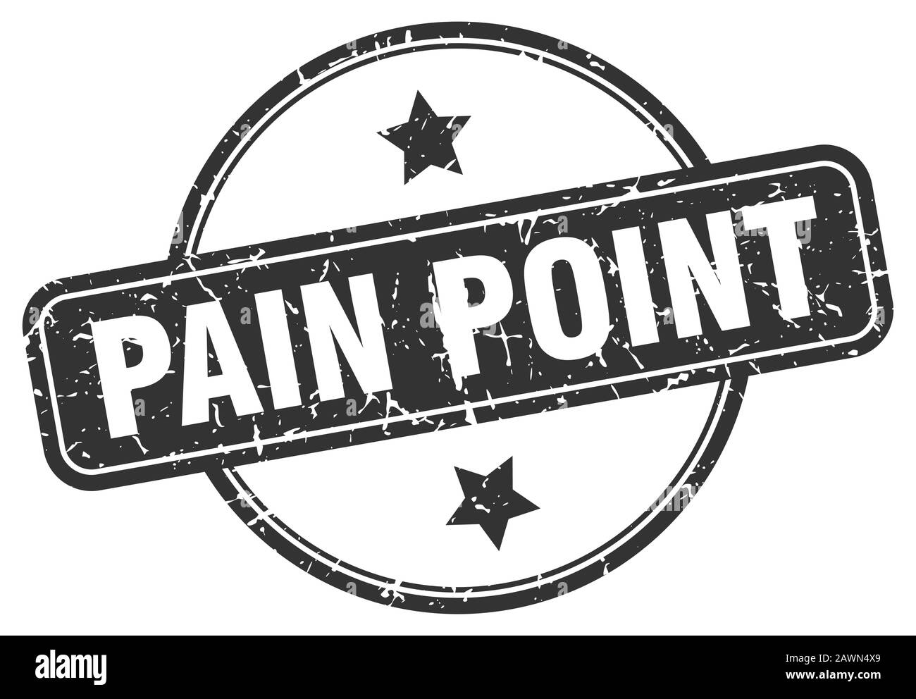 pain point stamp. pain point round vintage grunge sign. pain point ...