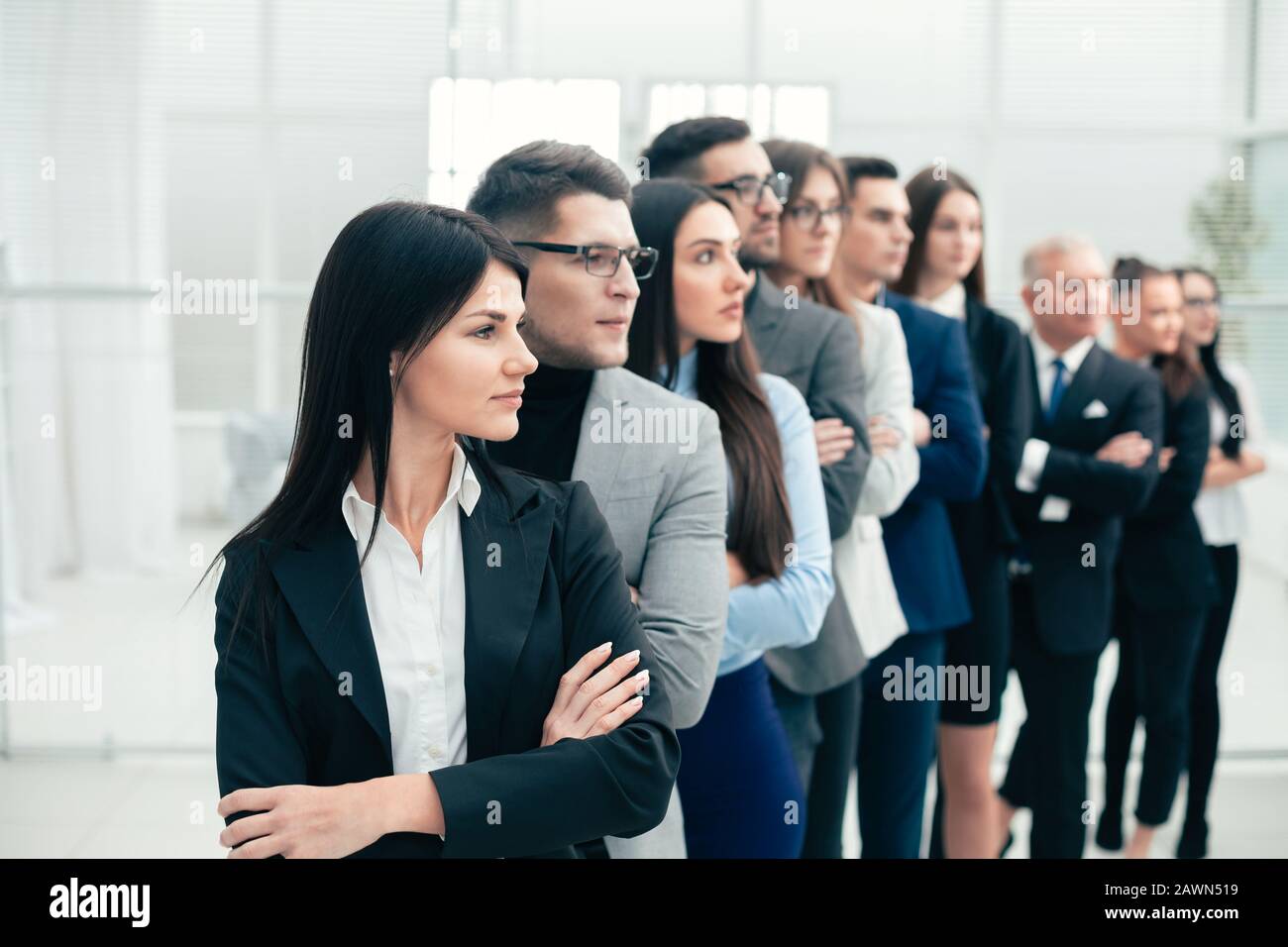 group of diverse business people standing togethe Stock Photo - Alamy