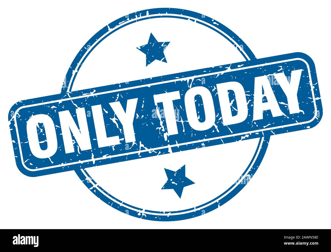 only today stamp. only today round vintage grunge sign. only today ...