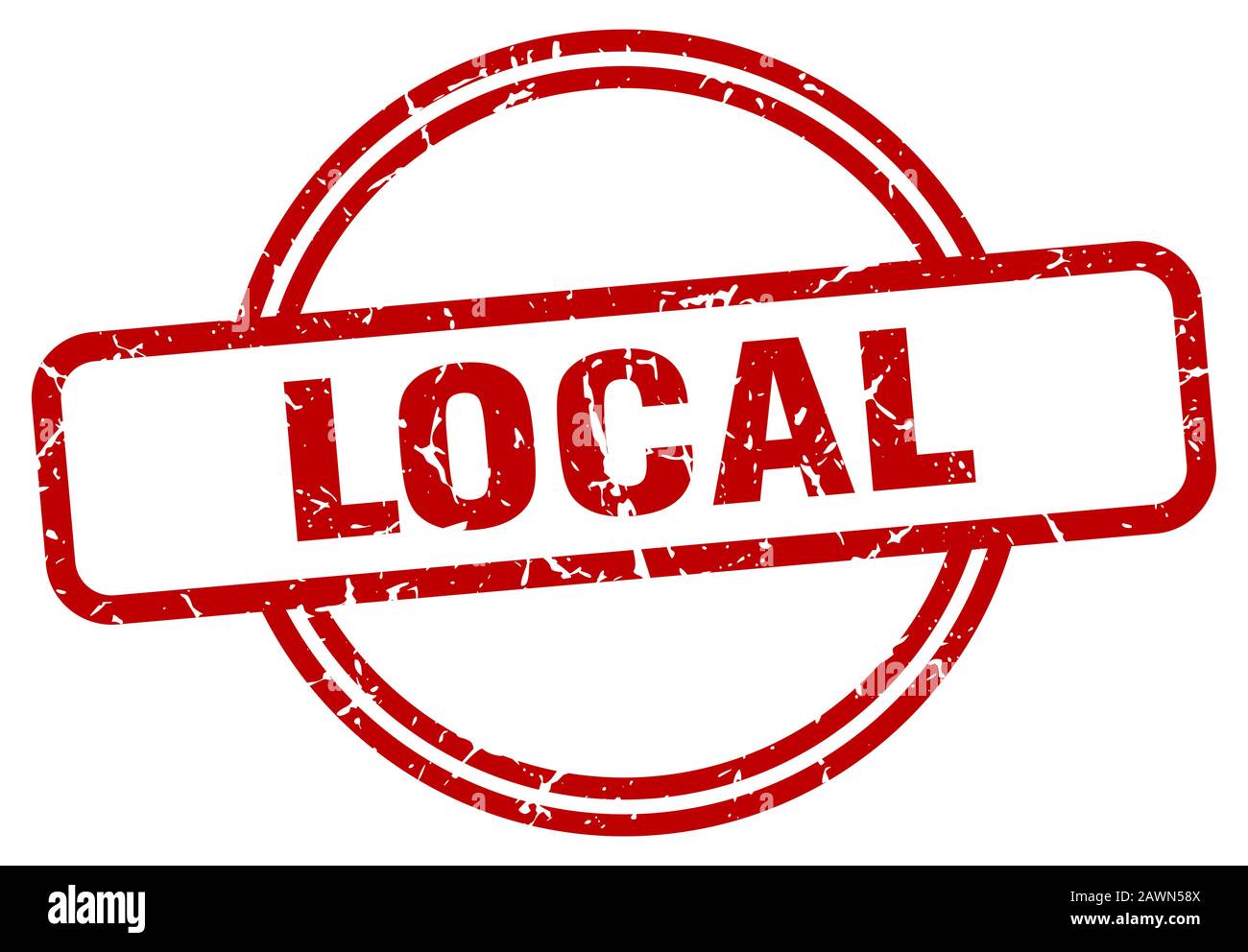 local stamp. local round vintage grunge sign. local Stock Vector Image ...
