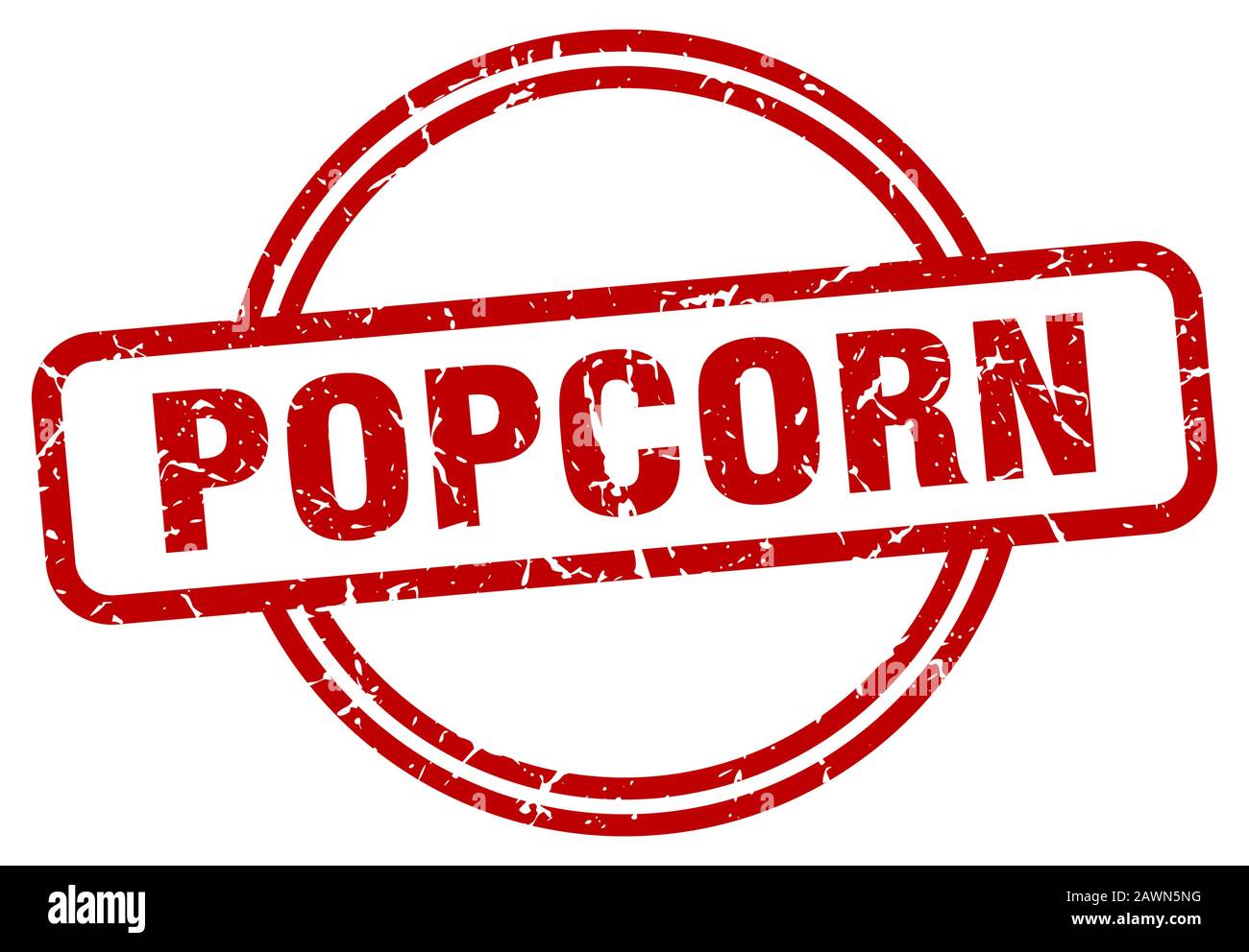 popcorn stamp. popcorn round vintage grunge sign. popcorn Stock Vector ...