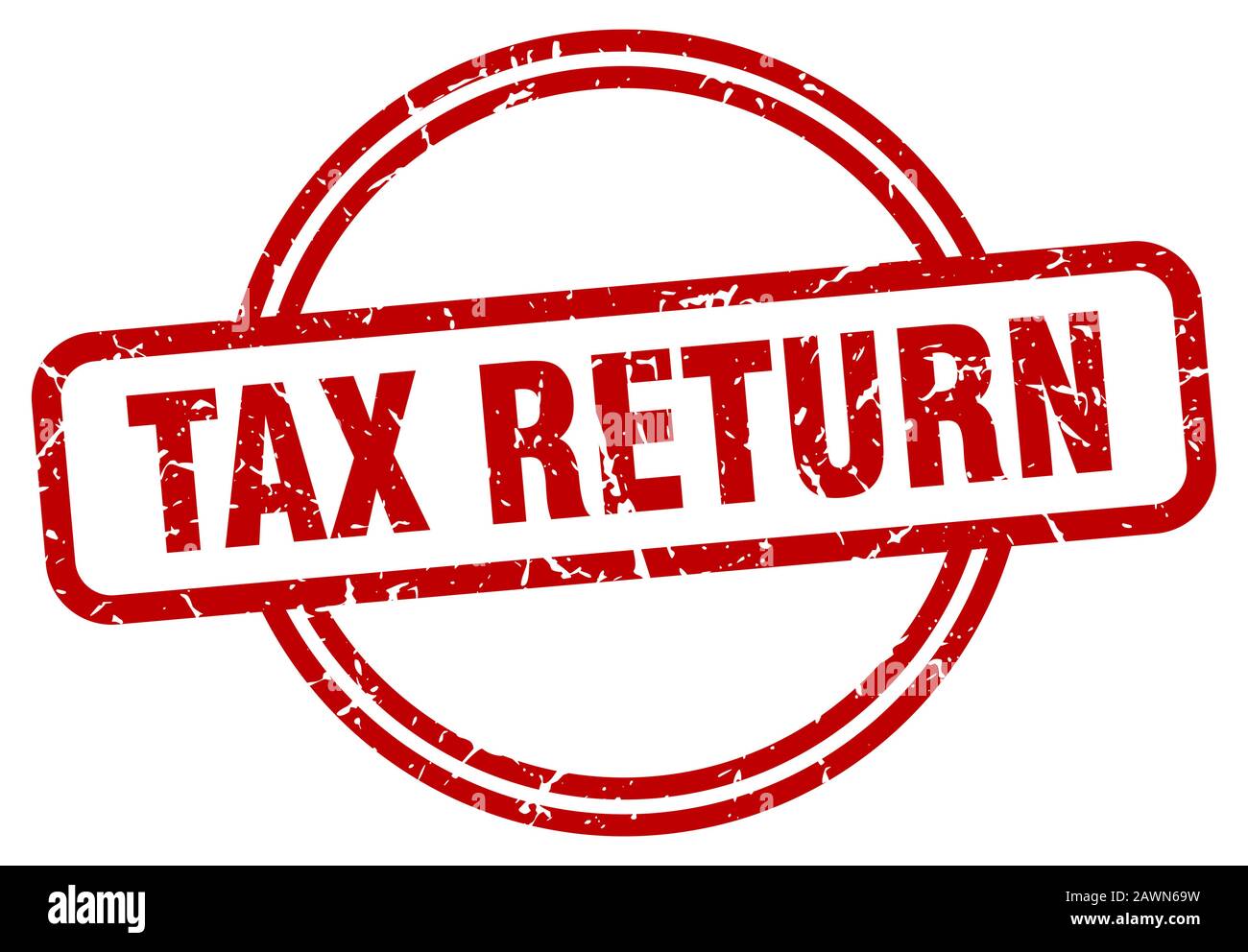 tax return stamp. tax return round vintage grunge sign. tax return ...