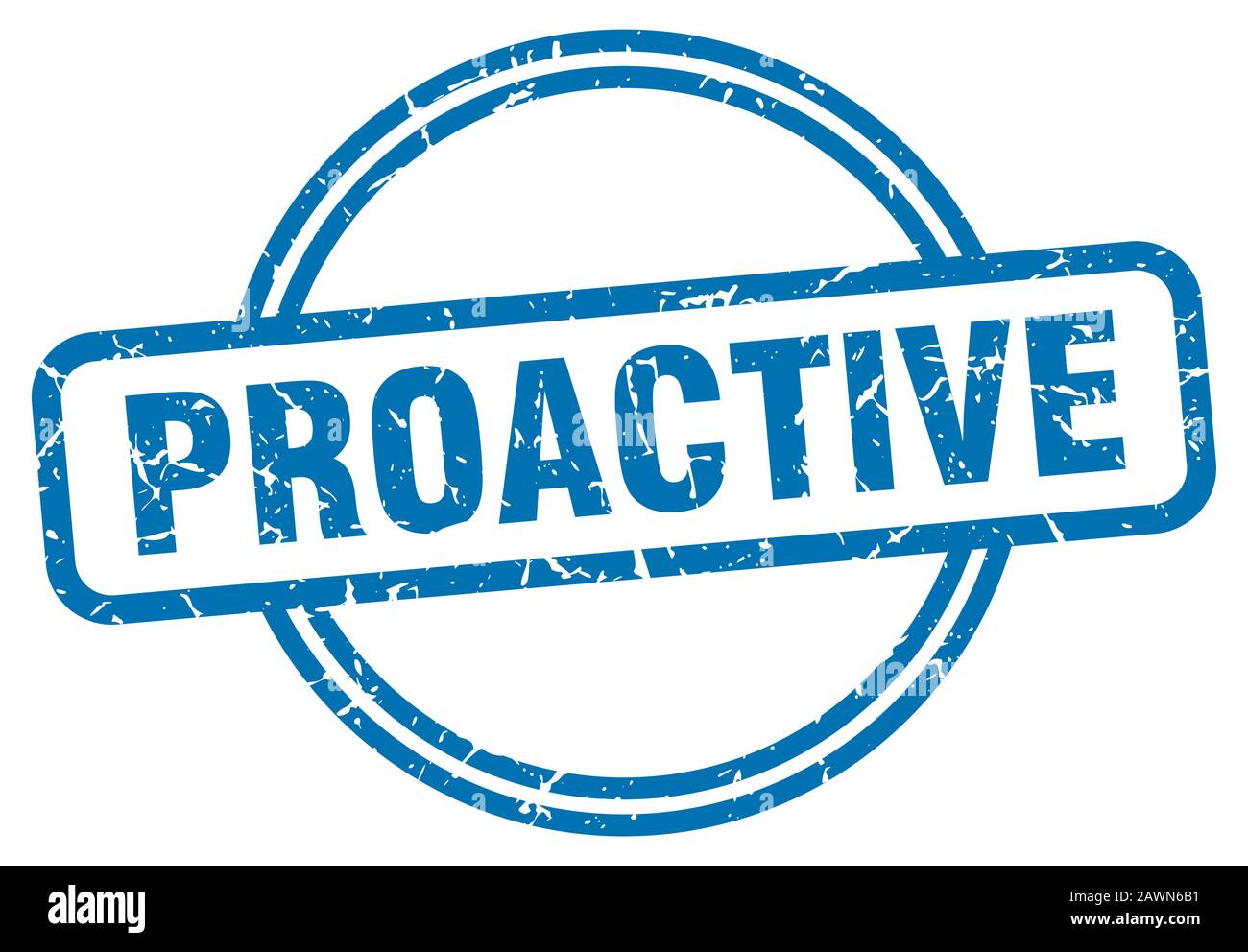 proactive stamp. proactive round vintage grunge sign. proactive Stock ...