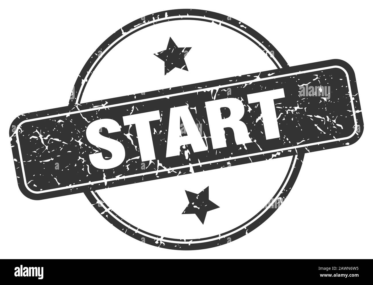 Start stamp round vintage Stock Vector Images - Alamy