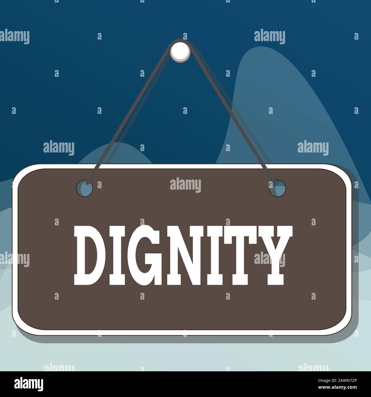 Writing note showing Dignity. Business concept for Quality Being worthy ...