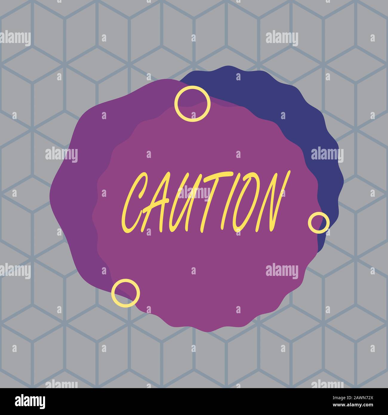 Writing note showing Caution. Business concept for Care taken to avoid ...