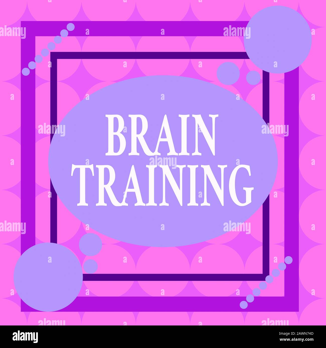 Writing note showing Brain Training. Business concept for mental ...