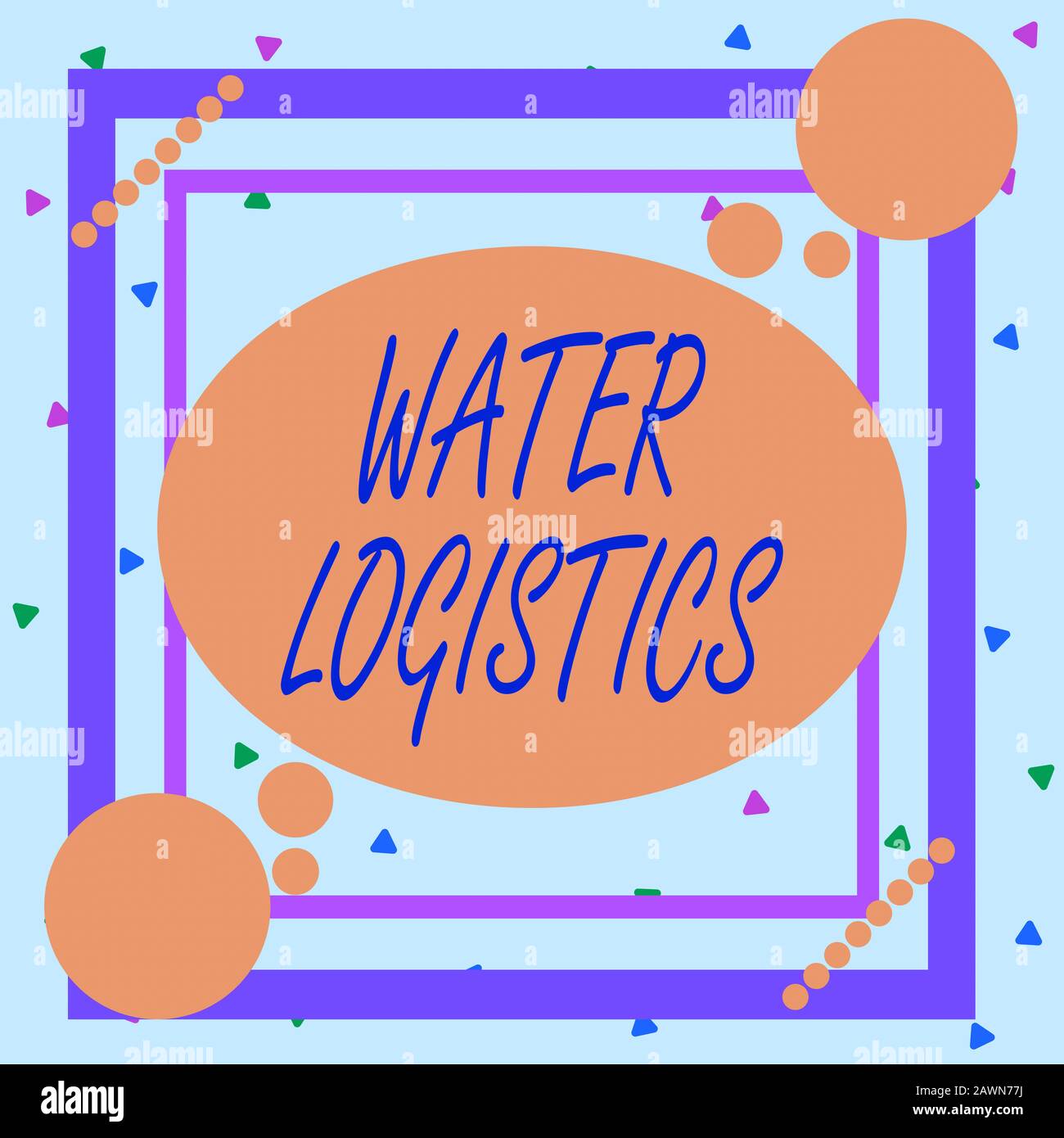 Conceptual hand writing showing Water Logistics. Concept meaning the ...
