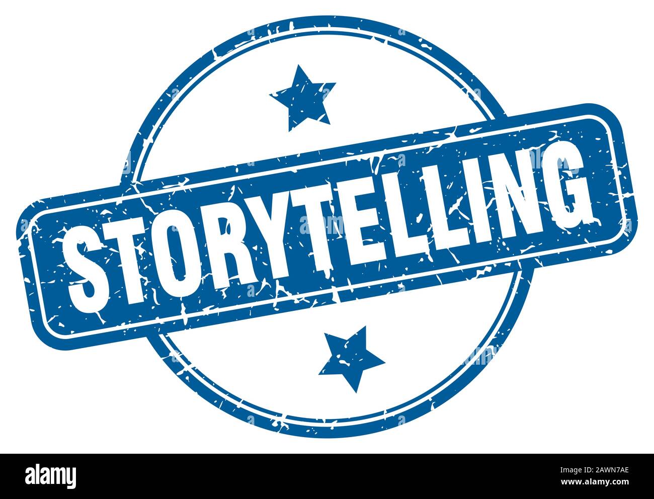 storytelling stamp. storytelling round vintage grunge sign ...