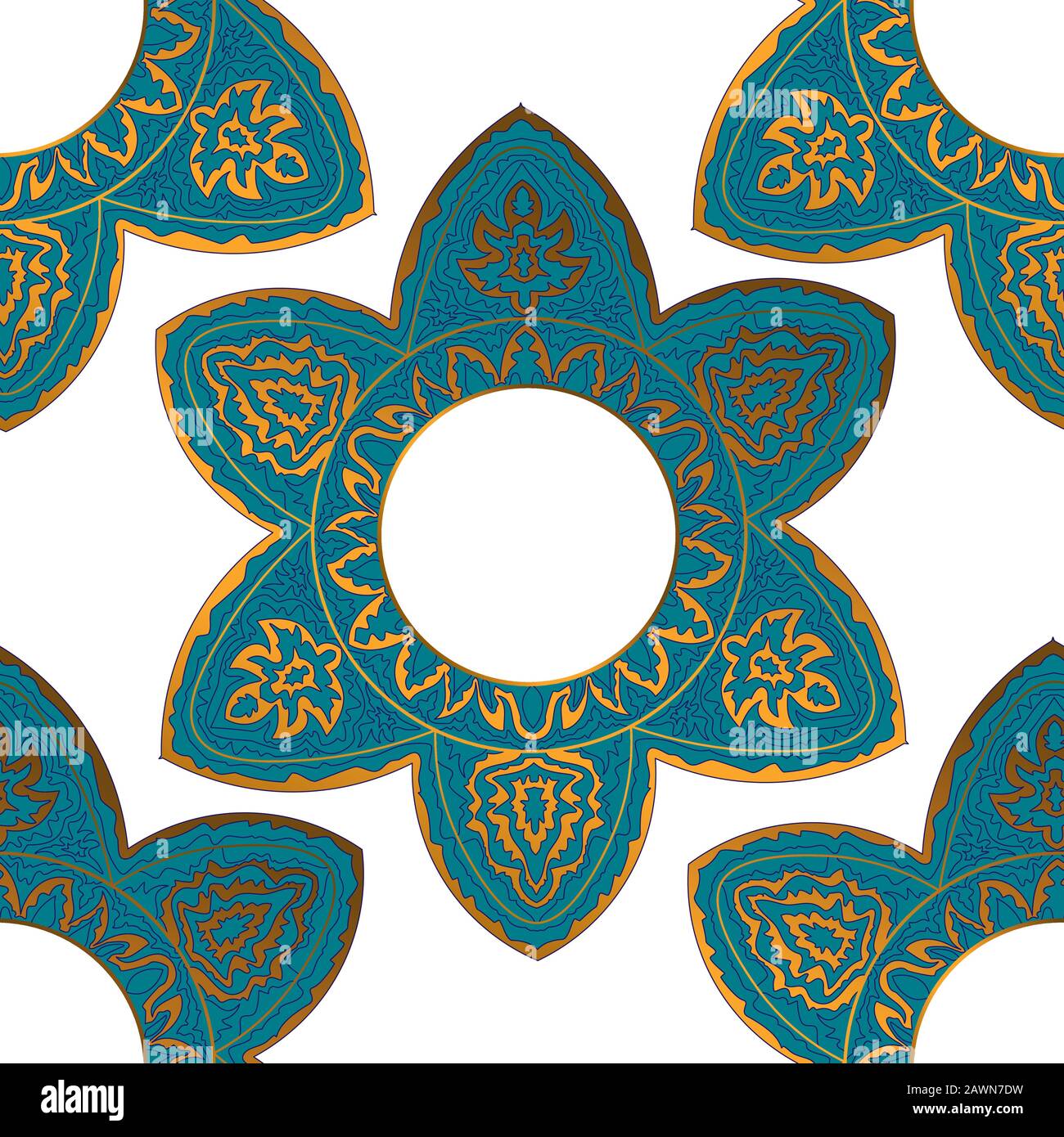 Retro decorative flowers, great design for any purposes. Modern ...