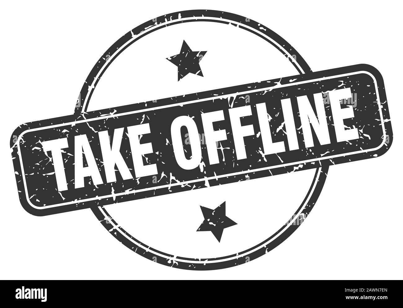Offline stamp Black and White Stock Photos & Images - Alamy