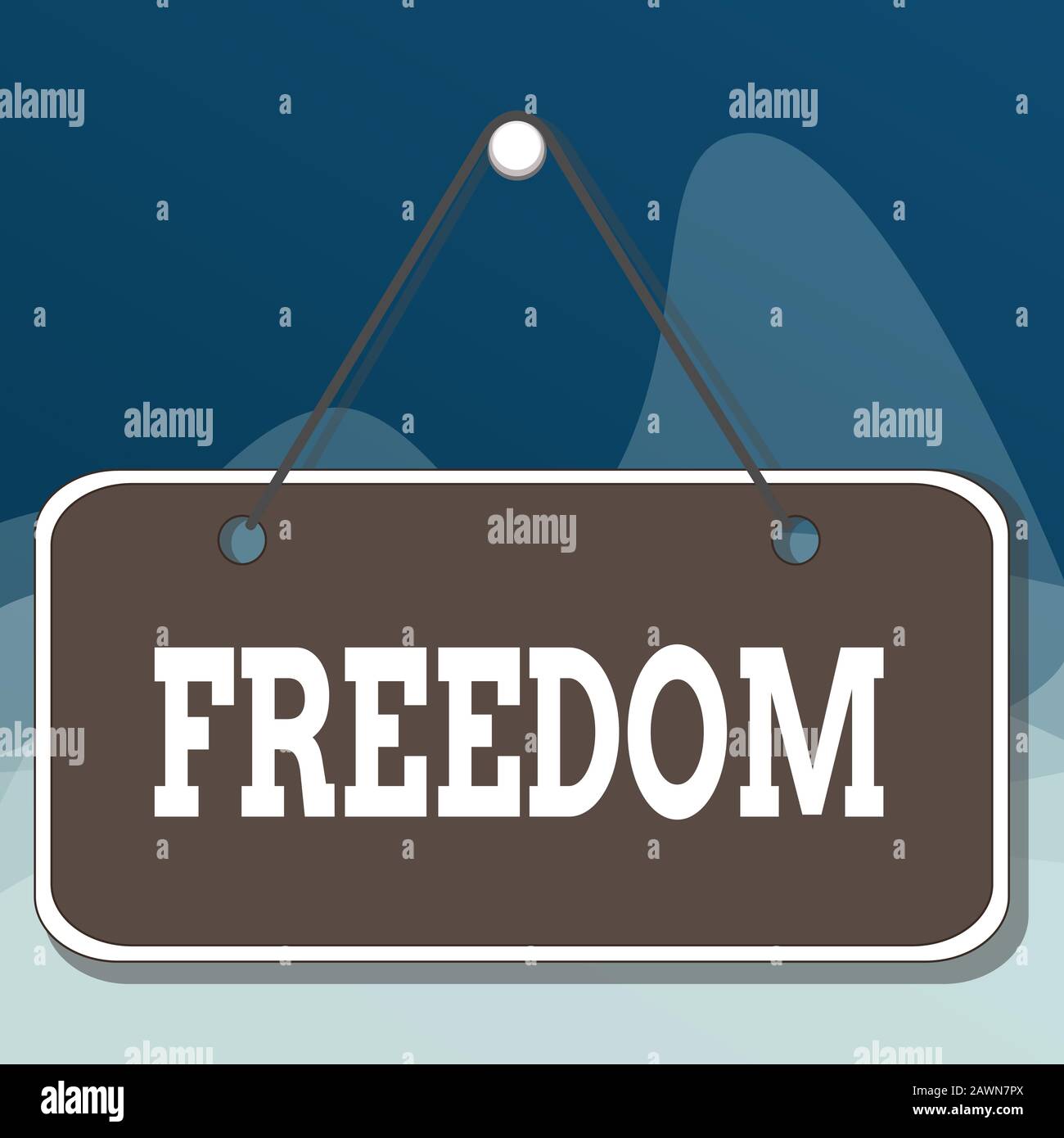 Writing note showing Freedom. Business concept for liberty rather than ...