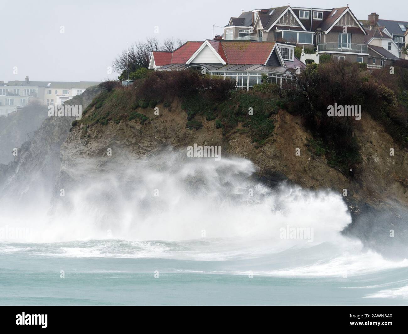 Newquay, UK. 09th Feb, 2020. Newquay, Cornwall, 09th February 2020. UK ...