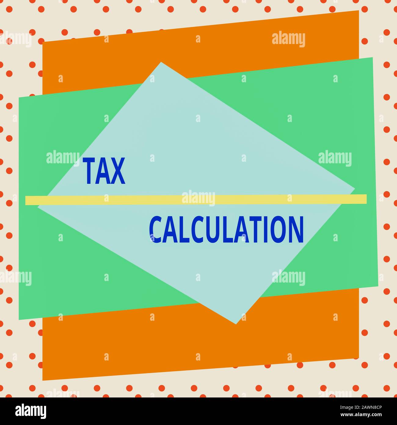 Conceptual hand writing showing Tax Calculation. Concept meaning an ...