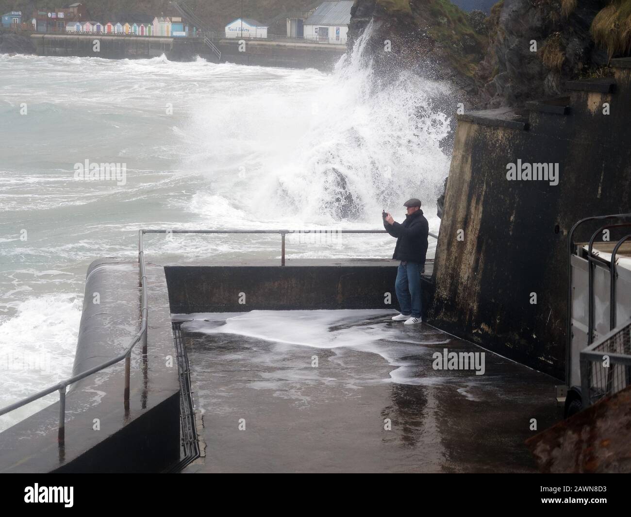 Newquay, UK. 09th Feb, 2020. Newquay, Cornwall, 09th February 2020. UK ...