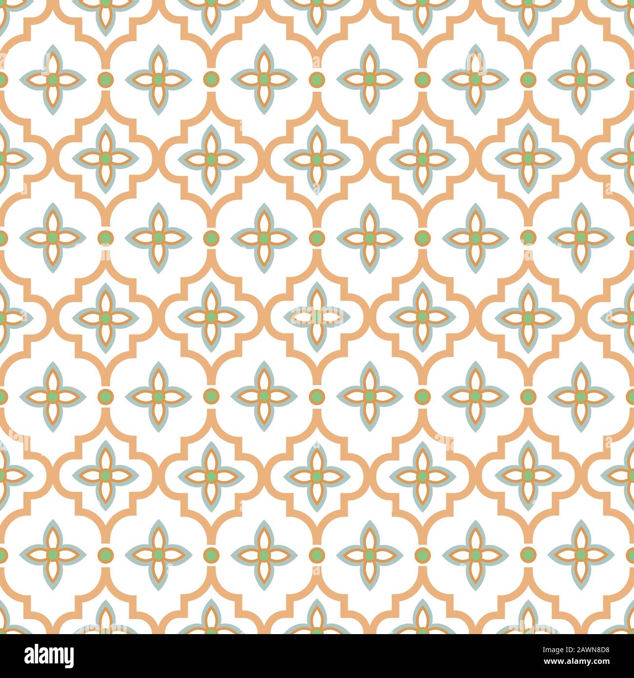 Oriental tile seamless pattern. Arabic moroccan ceramic tiles design ...