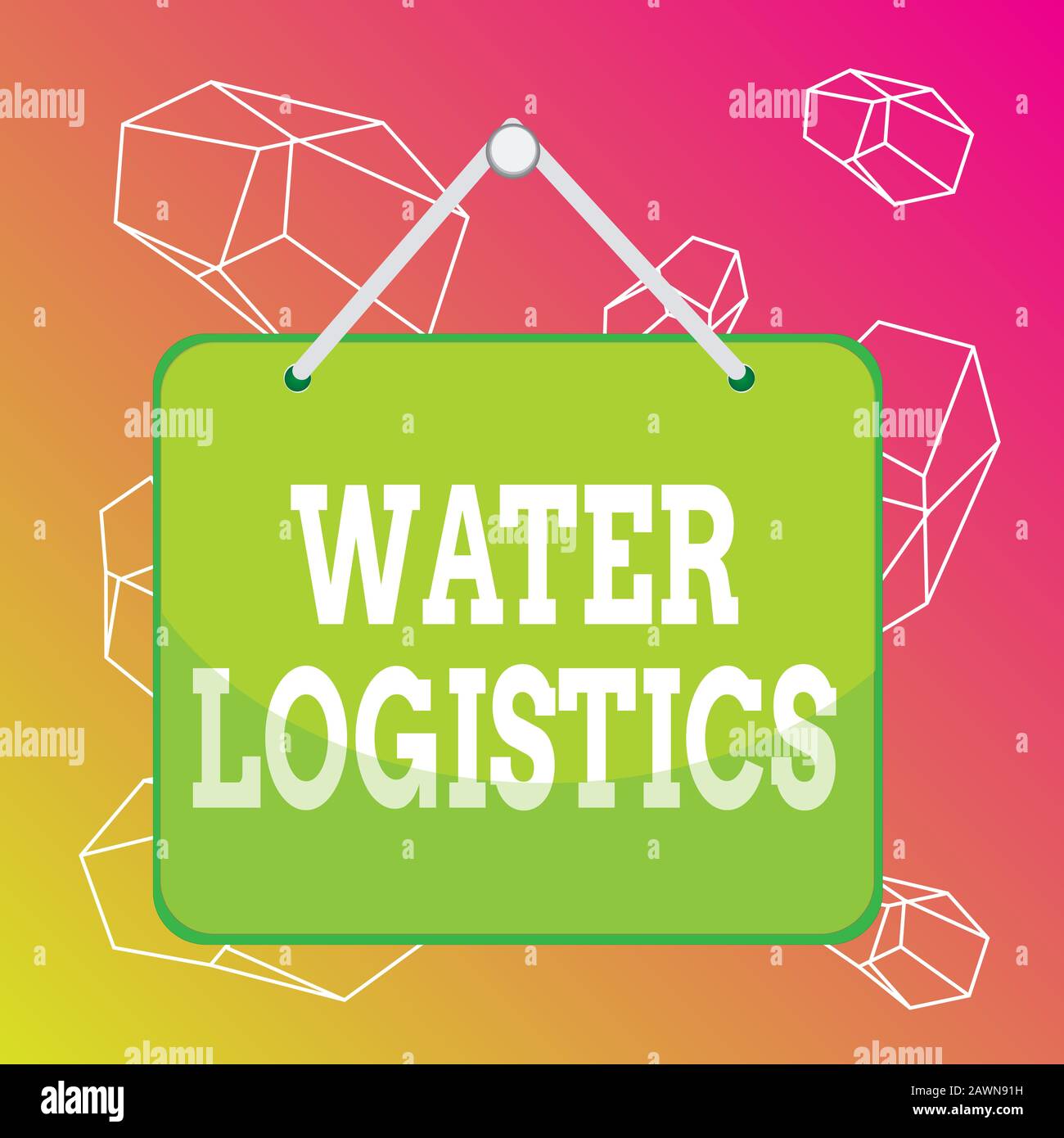 Word writing text Water Logistics. Business photo showcasing the ...
