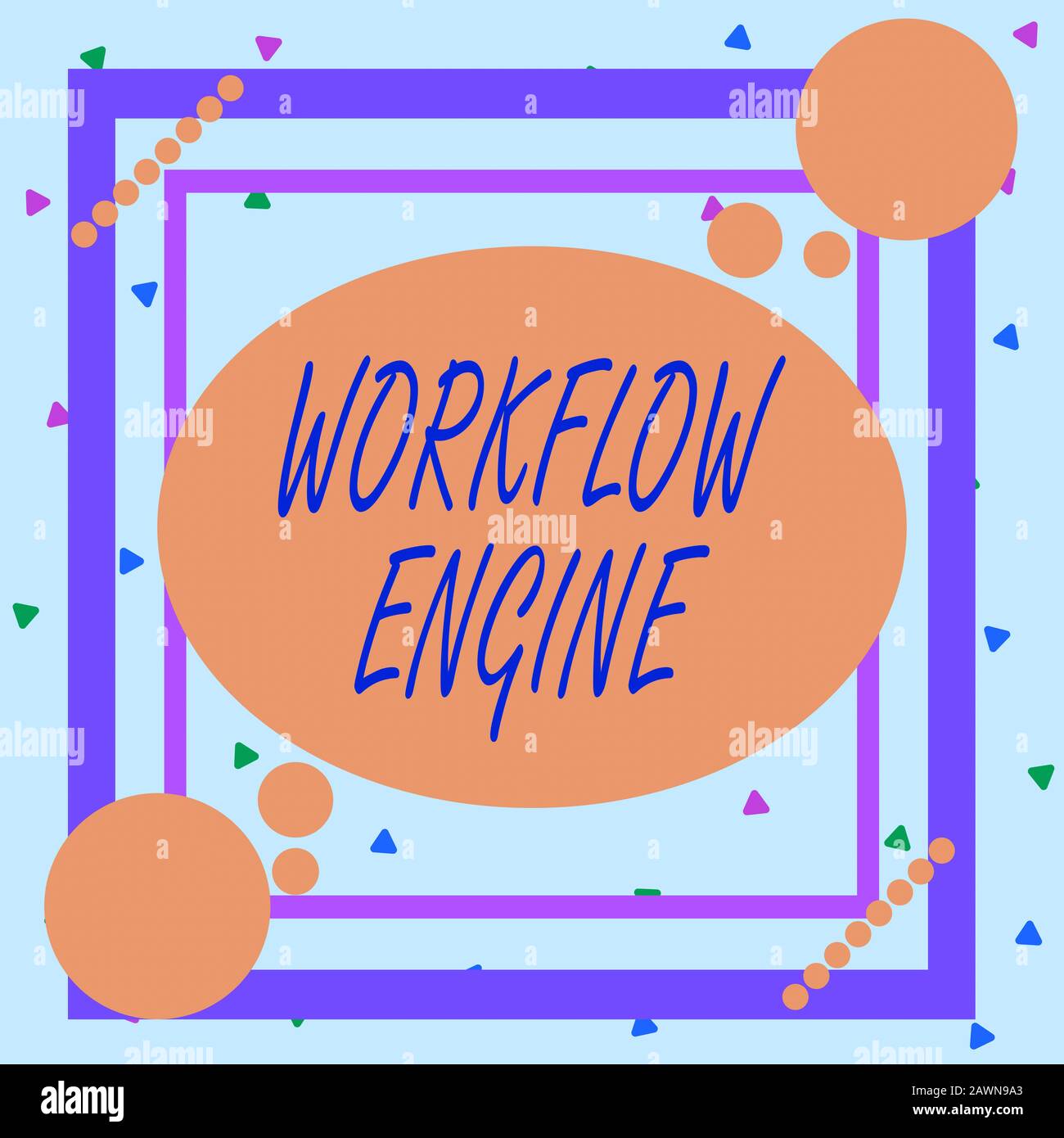 Conceptual hand writing showing Workflow Engine. Concept meaning ...