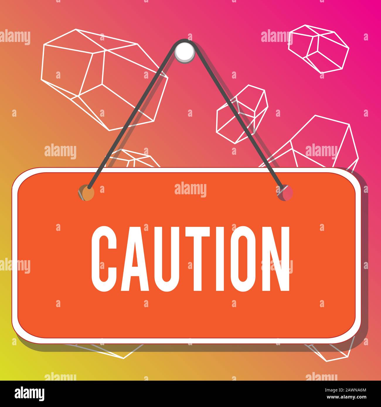 Caution restricted area empty hi-res stock photography and images - Alamy