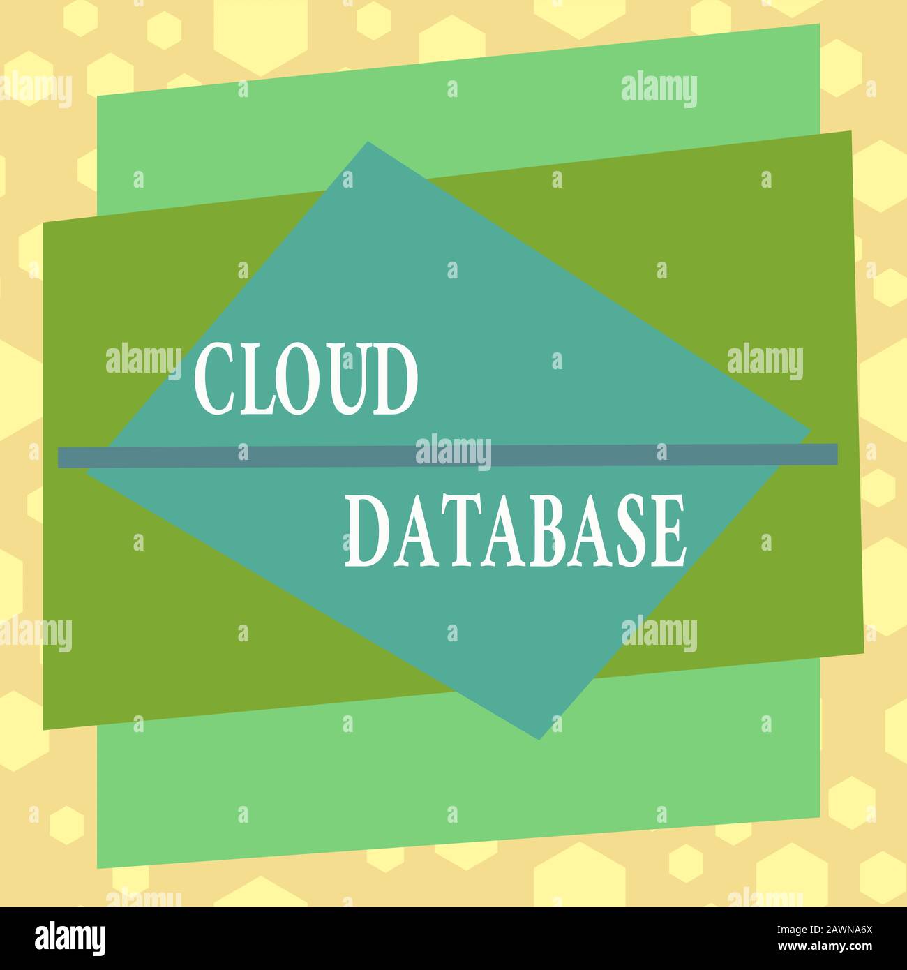 Conceptual hand writing showing Cloud Database. Concept meaning optimized or built for a ...