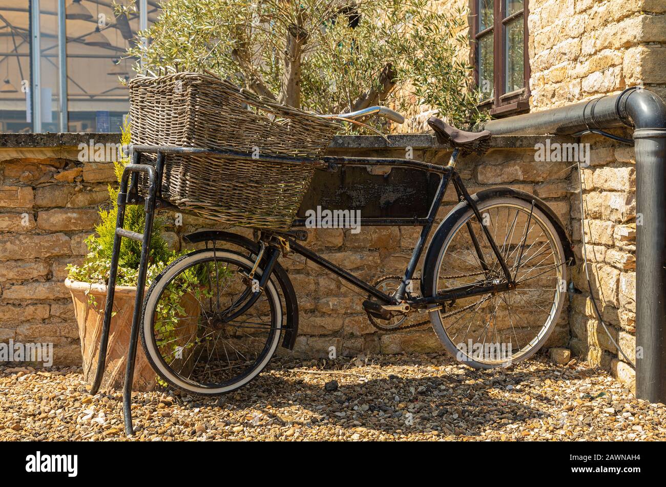 An image of an ancient delivery bicycle that would have been used for ...