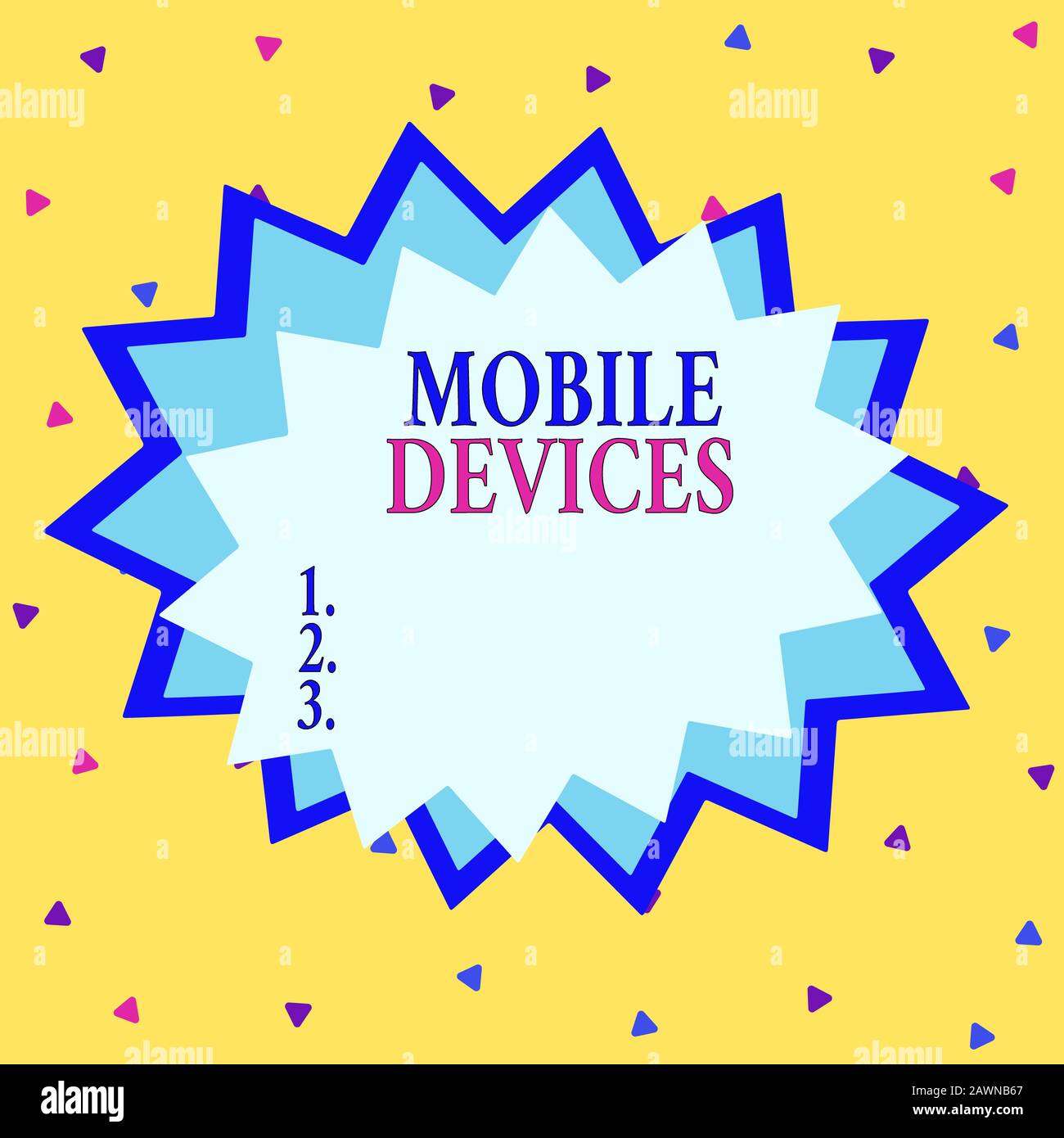 Word writing text Mobile Devices. Business photo showcasing portable ...