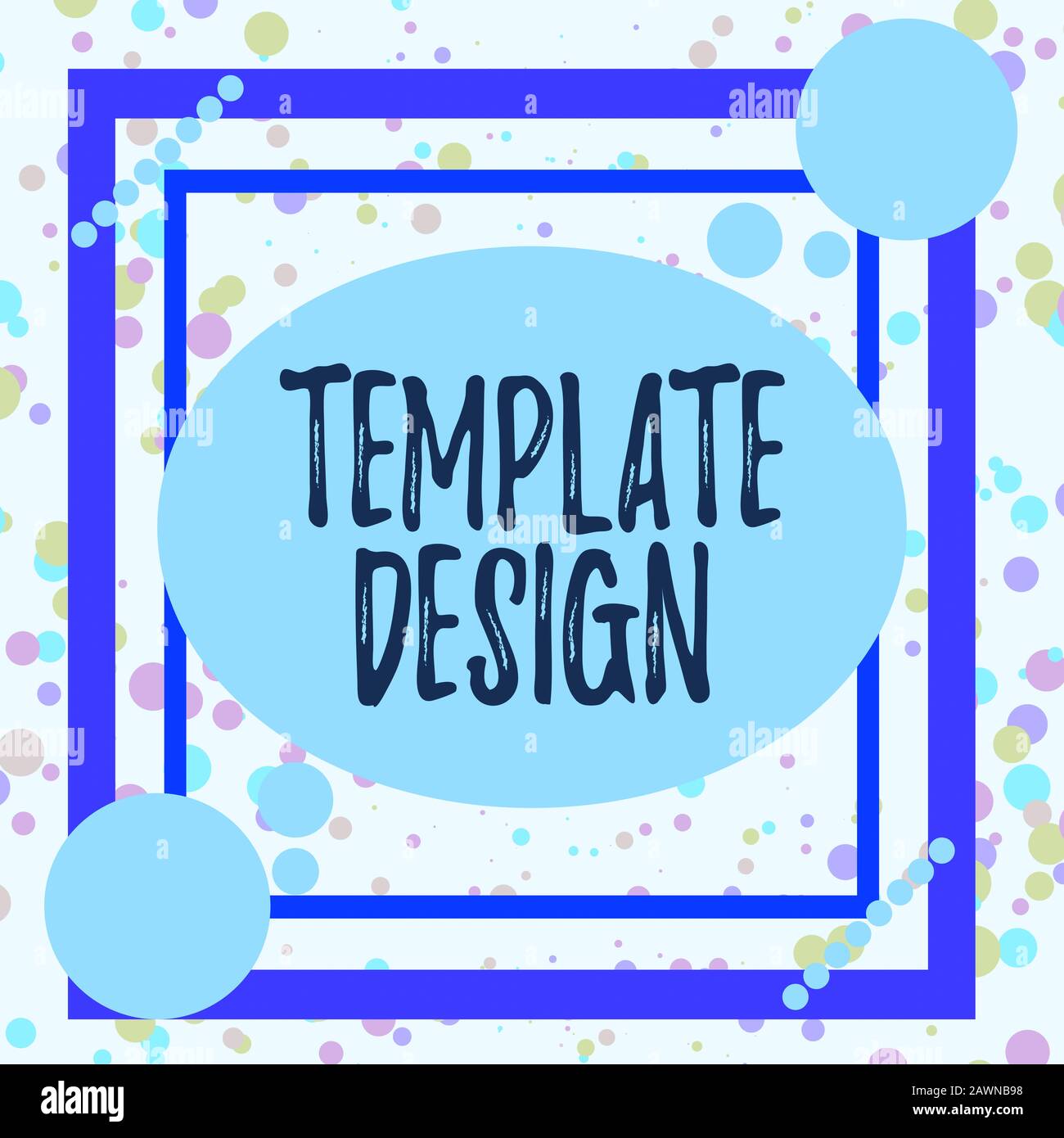 Handwriting text Template Design. Conceptual photo an overall layout or blueprint with a format ...