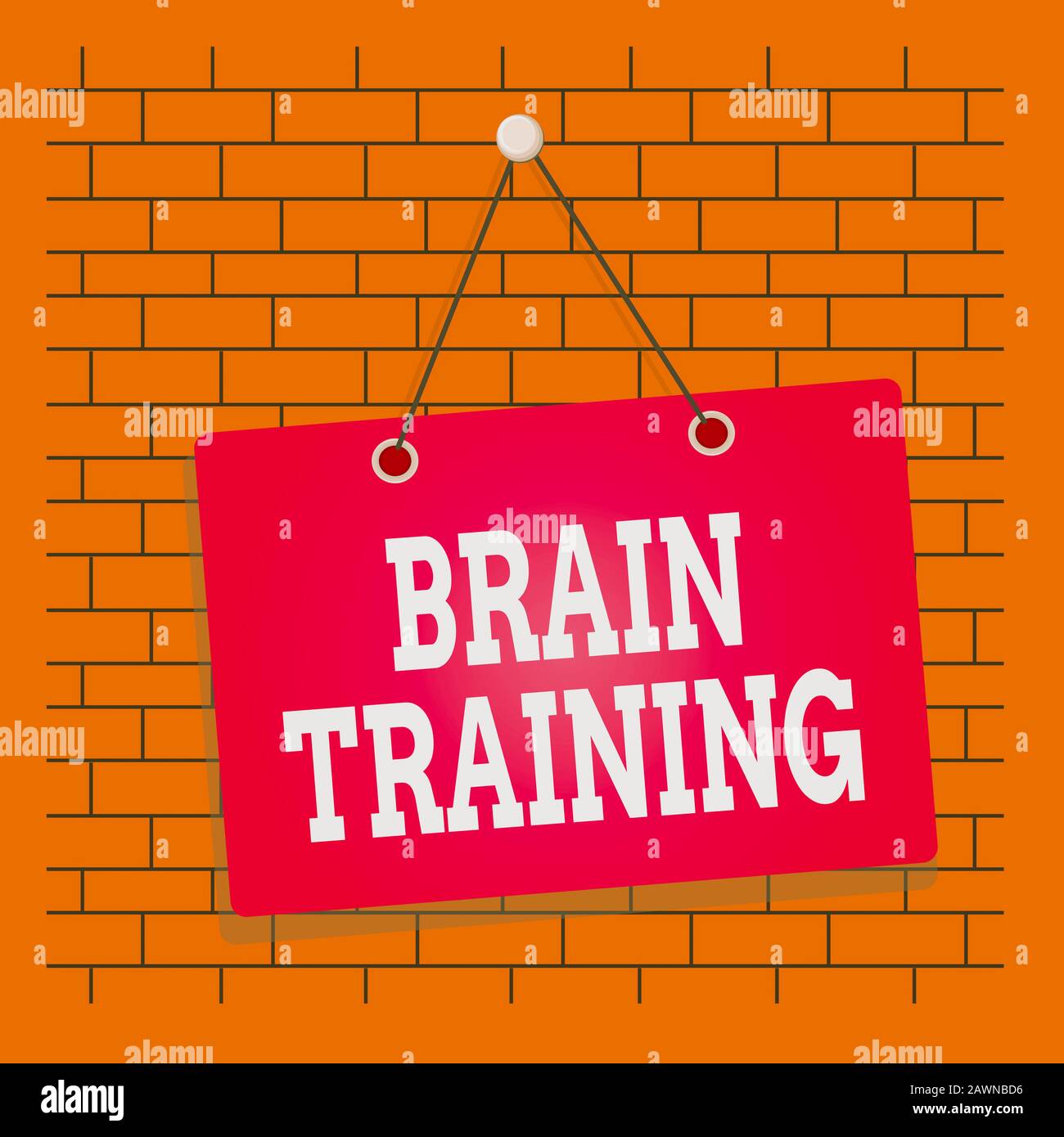 Text sign showing Brain Training. Business photo showcasing mental ...