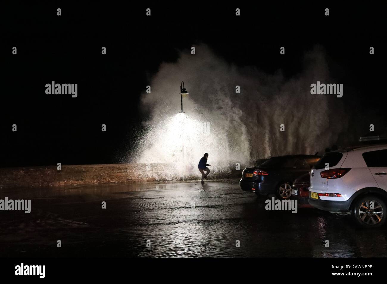 Storm Ciara hits the seaside town of Ilfracombe, Ilfracombe, North ...