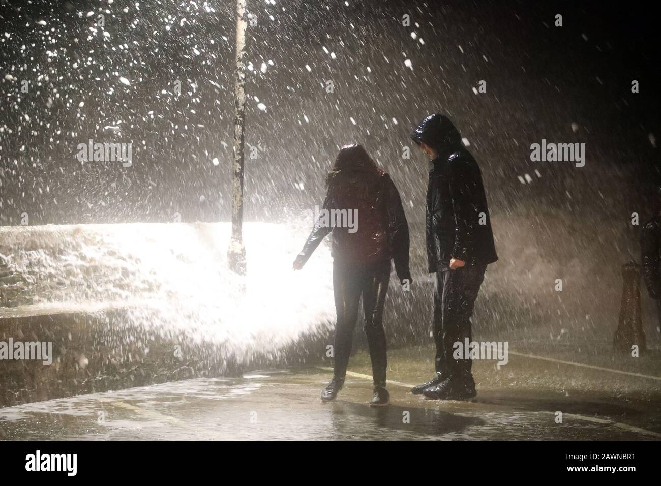 Storm Ciara hits the seaside town of Ilfracombe, Ilfracombe, North ...