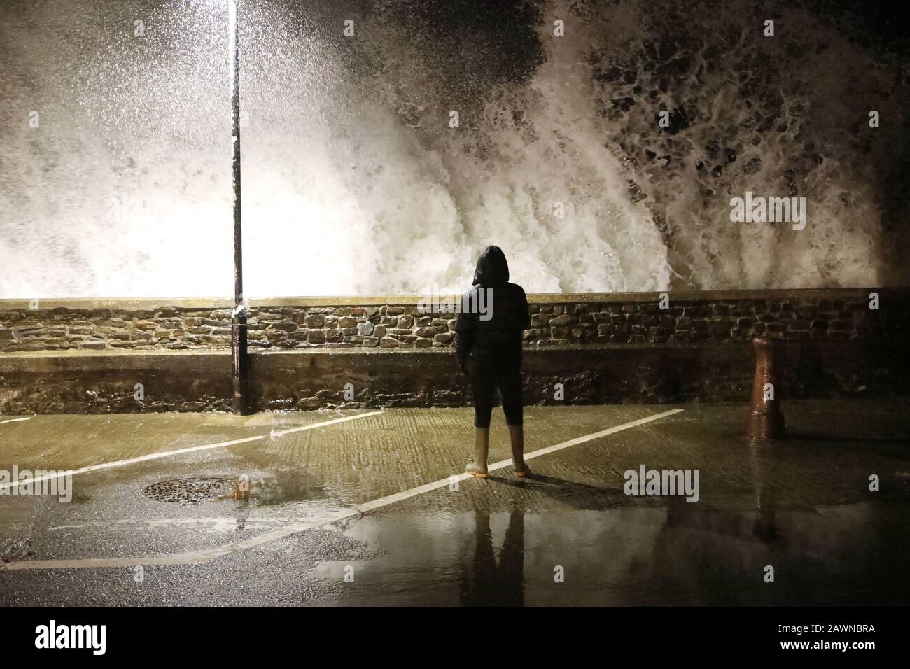 Storm Ciara hits the seaside town of Ilfracombe, Ilfracombe, North ...