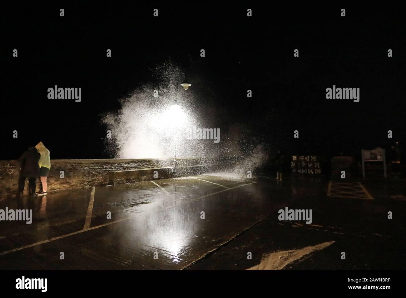 Storm Ciara hits the seaside town of Ilfracombe, Ilfracombe, North ...
