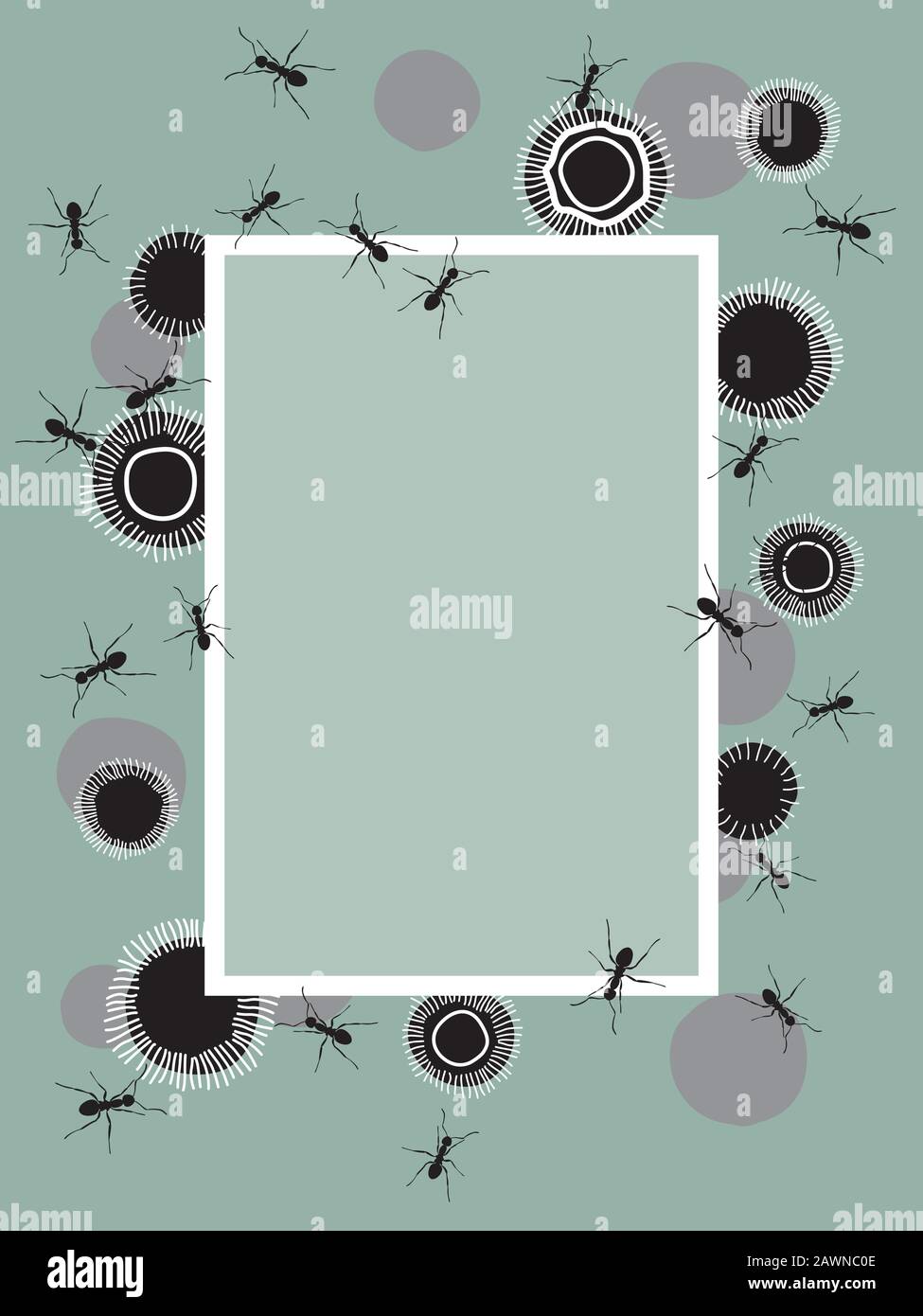 Silhouettes ants Stock Vector Images - Alamy