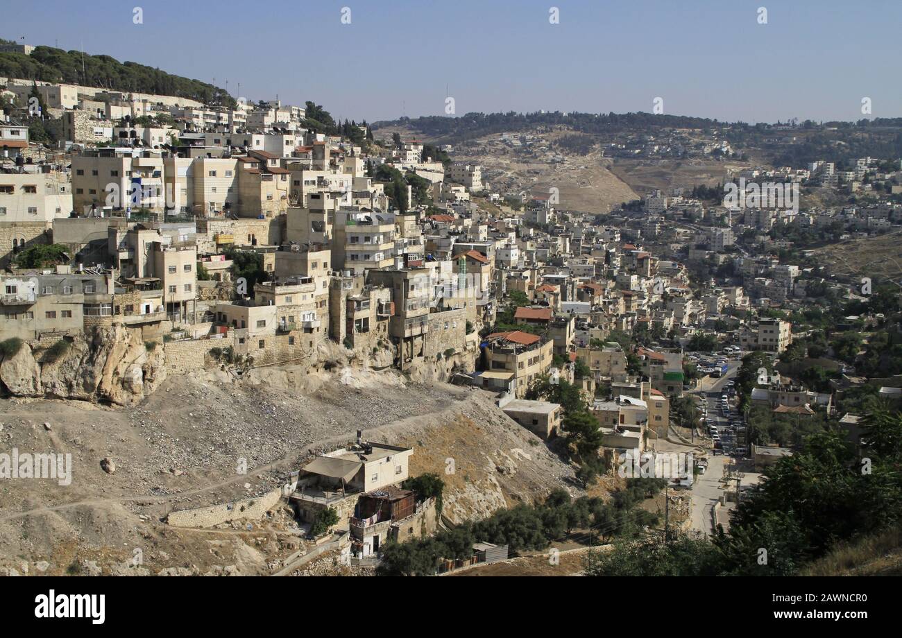 Wide angle shot of the buildings of an Israeli city Stock Photo - Alamy