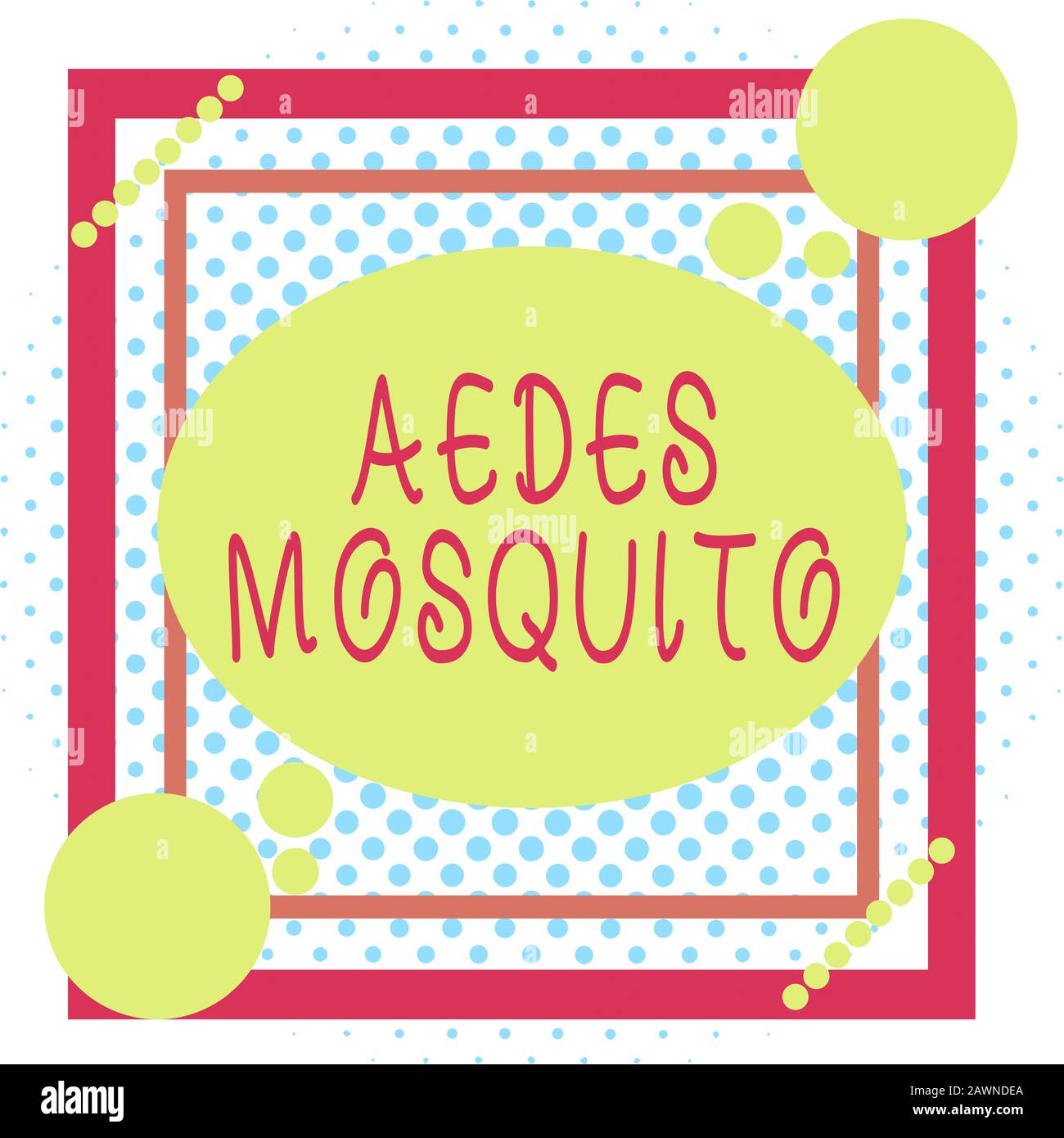 Word writing text Aedes Mosquito. Business photo showcasing the yellow ...