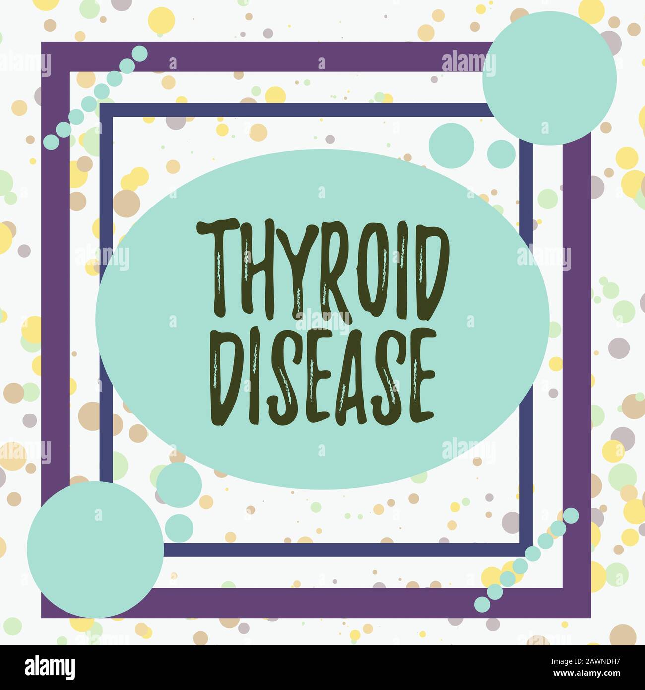 Handwriting text Thyroid Disease. Conceptual photo the thyroid gland ...