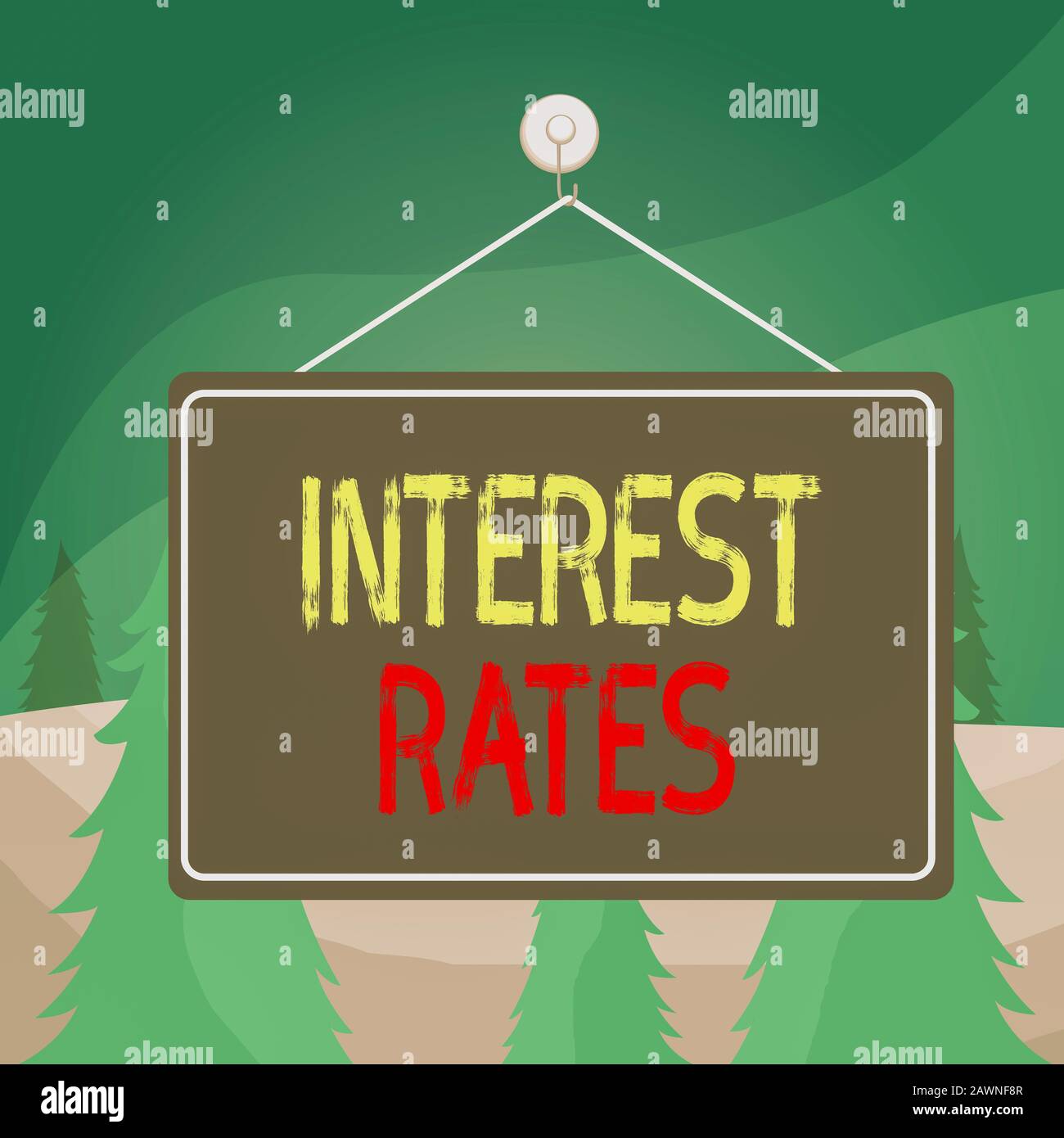 Word writing text Interest Rates. Business photo showcasing proportion ...