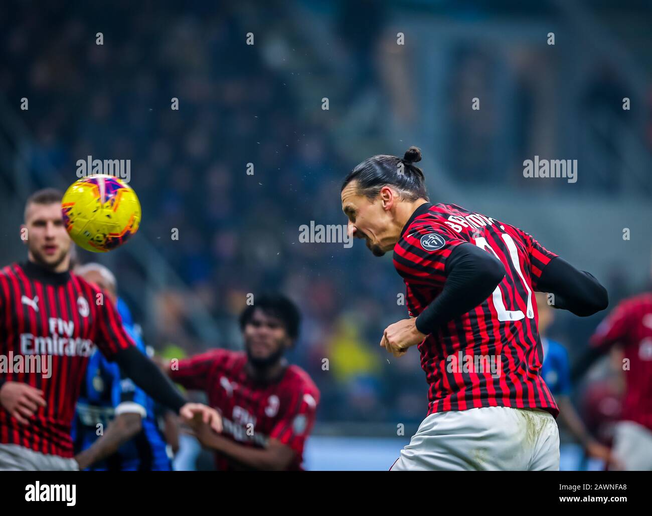 Zlatan milan scores hi-res stock photography and images - Alamy
