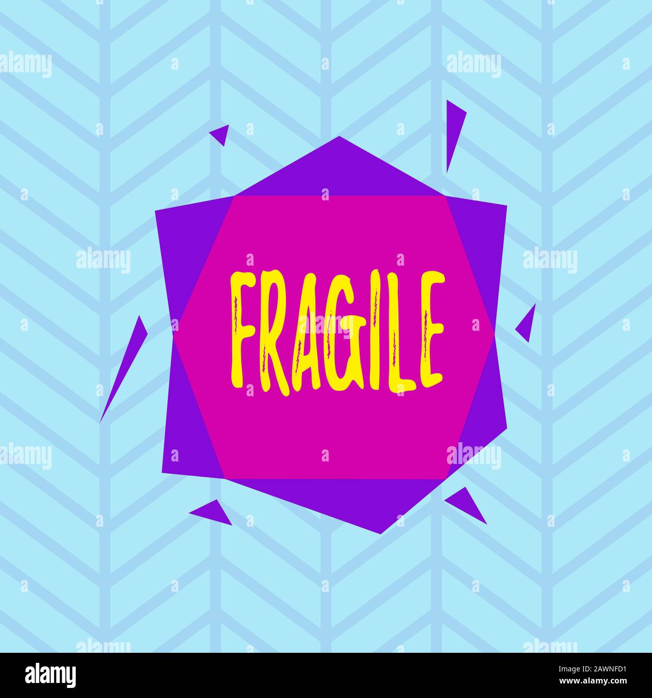 Conceptual hand writing showing Fragile. Concept meaning Breakable ...