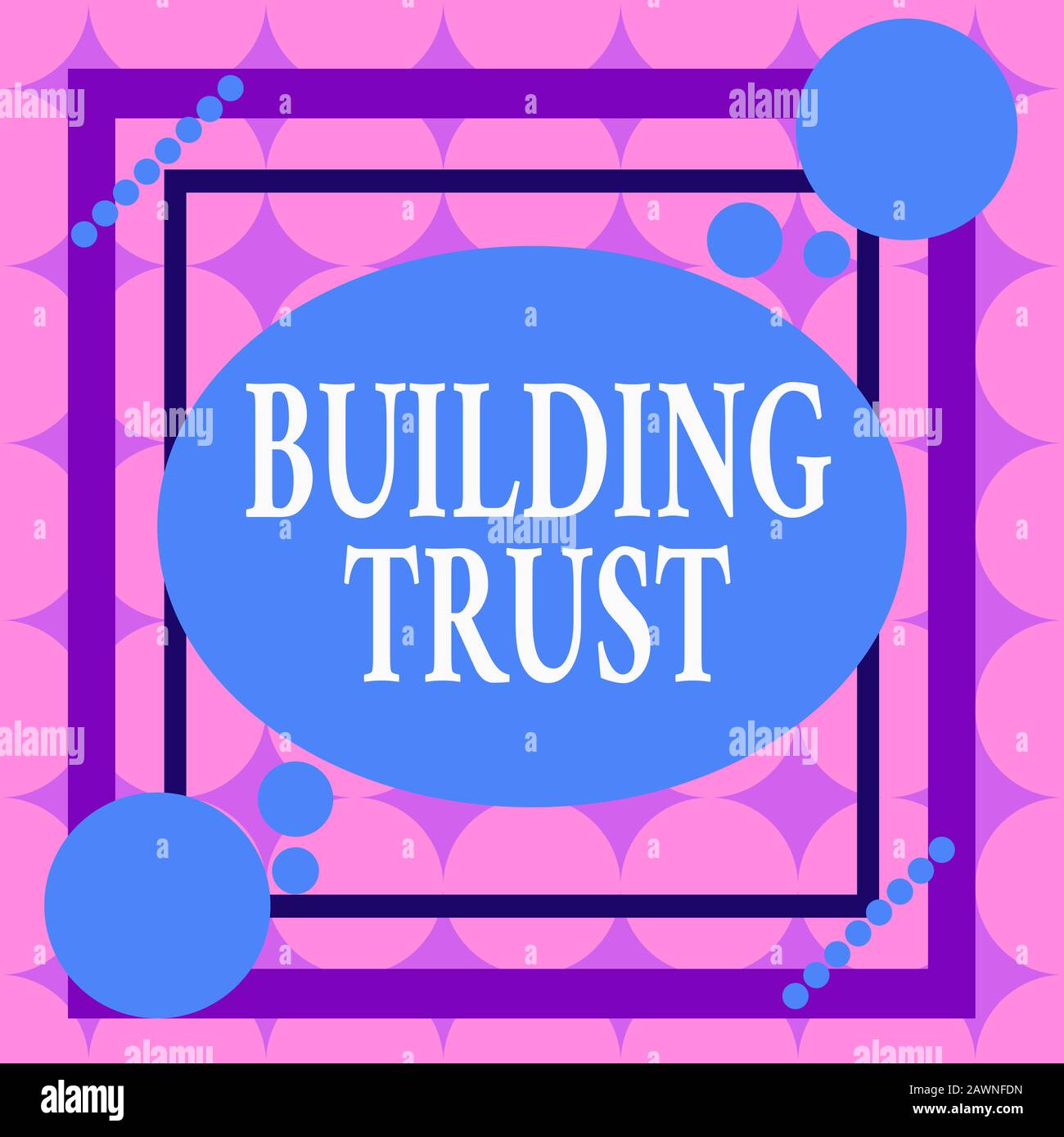 Writing note showing Building Trust. Business concept for activity of ...