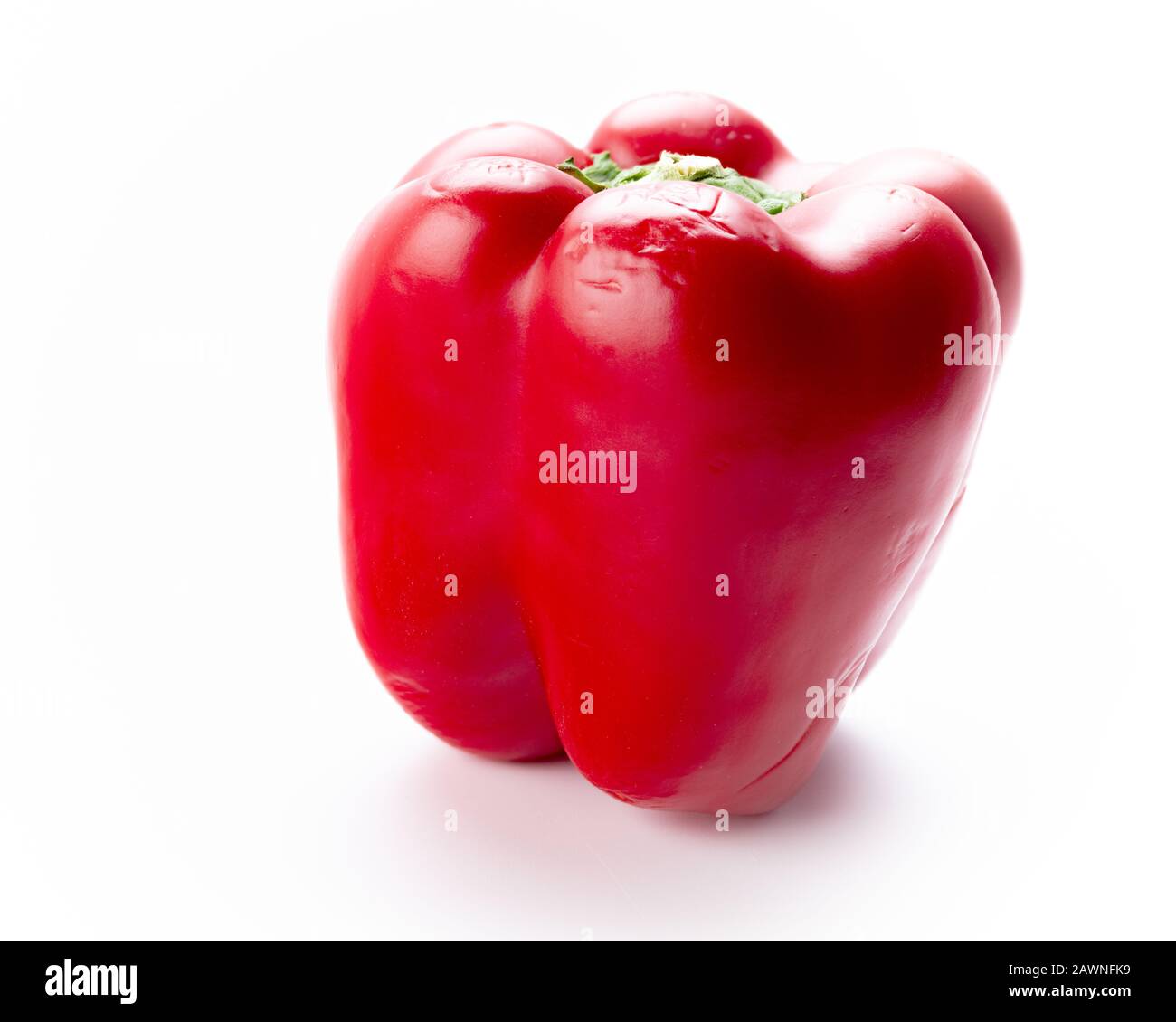 Single red bell pepper available for cooking with Stock Photo - Alamy
