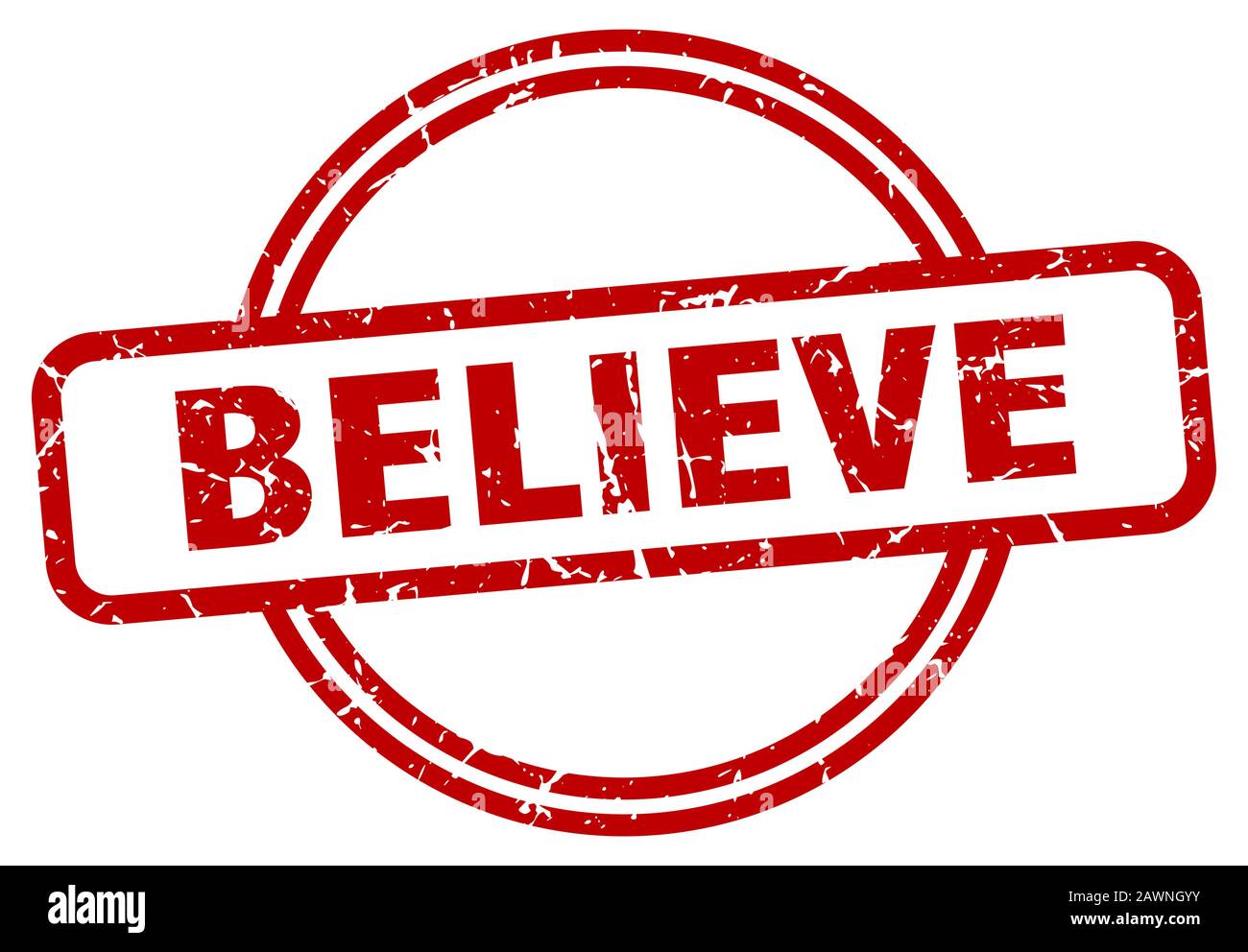 believe stamp. believe round vintage grunge sign. believe Stock Vector ...