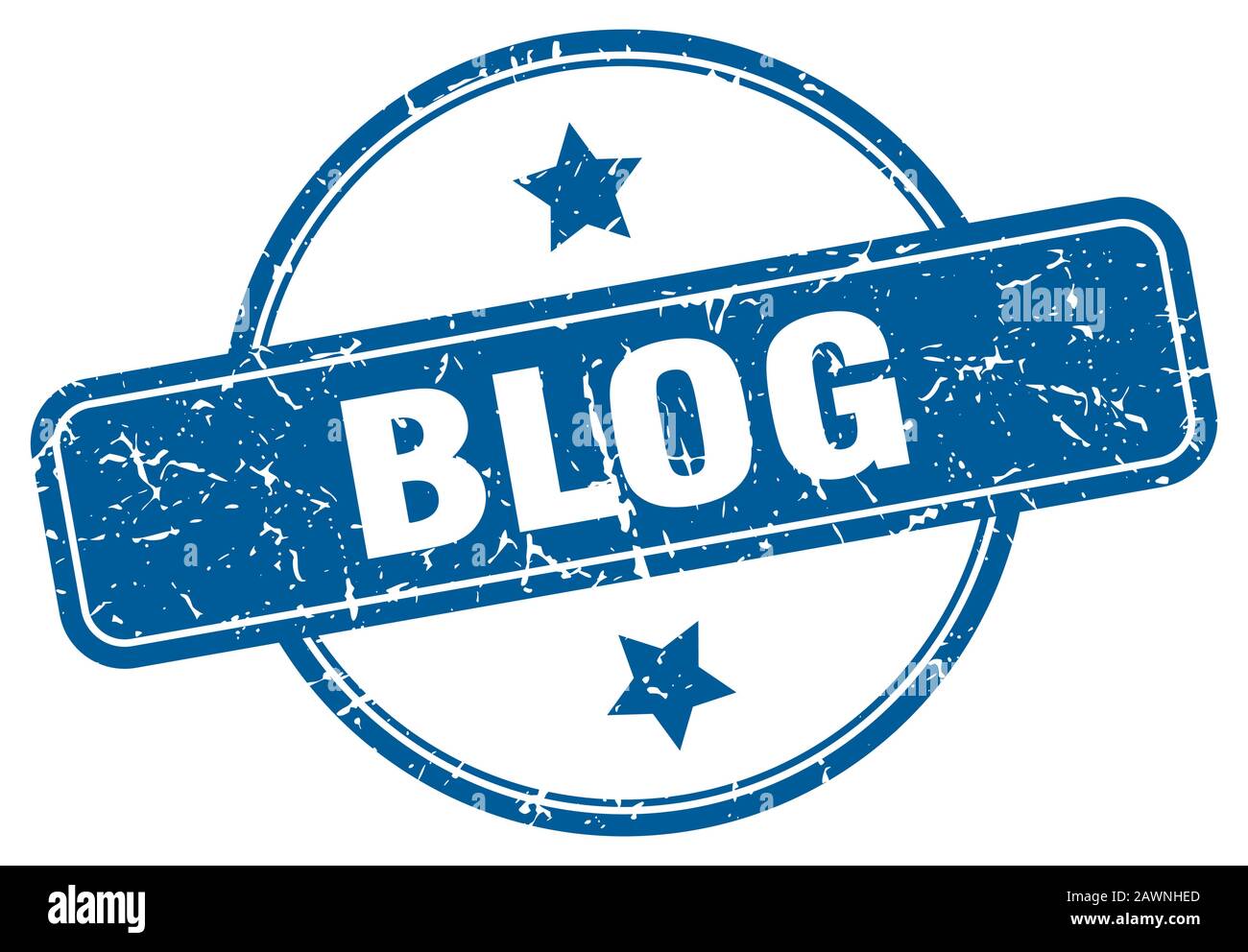 blog stamp. blog round vintage grunge sign. blog Stock Vector Image ...
