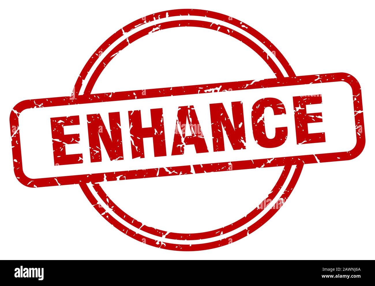 enhance stamp. enhance round vintage grunge sign. enhance Stock Vector ...